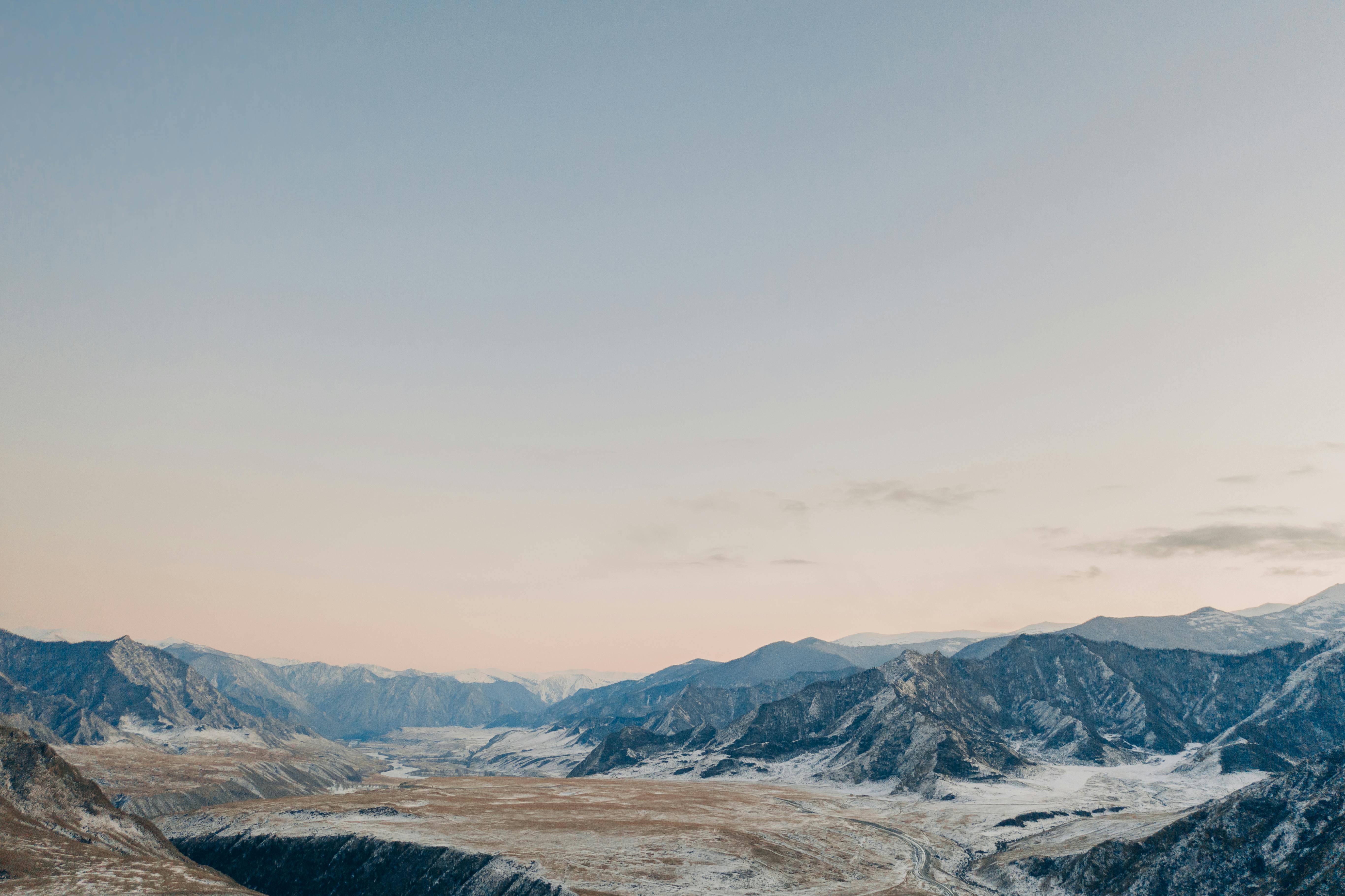 Aerial View of a Mountain Range · Free Stock Photo