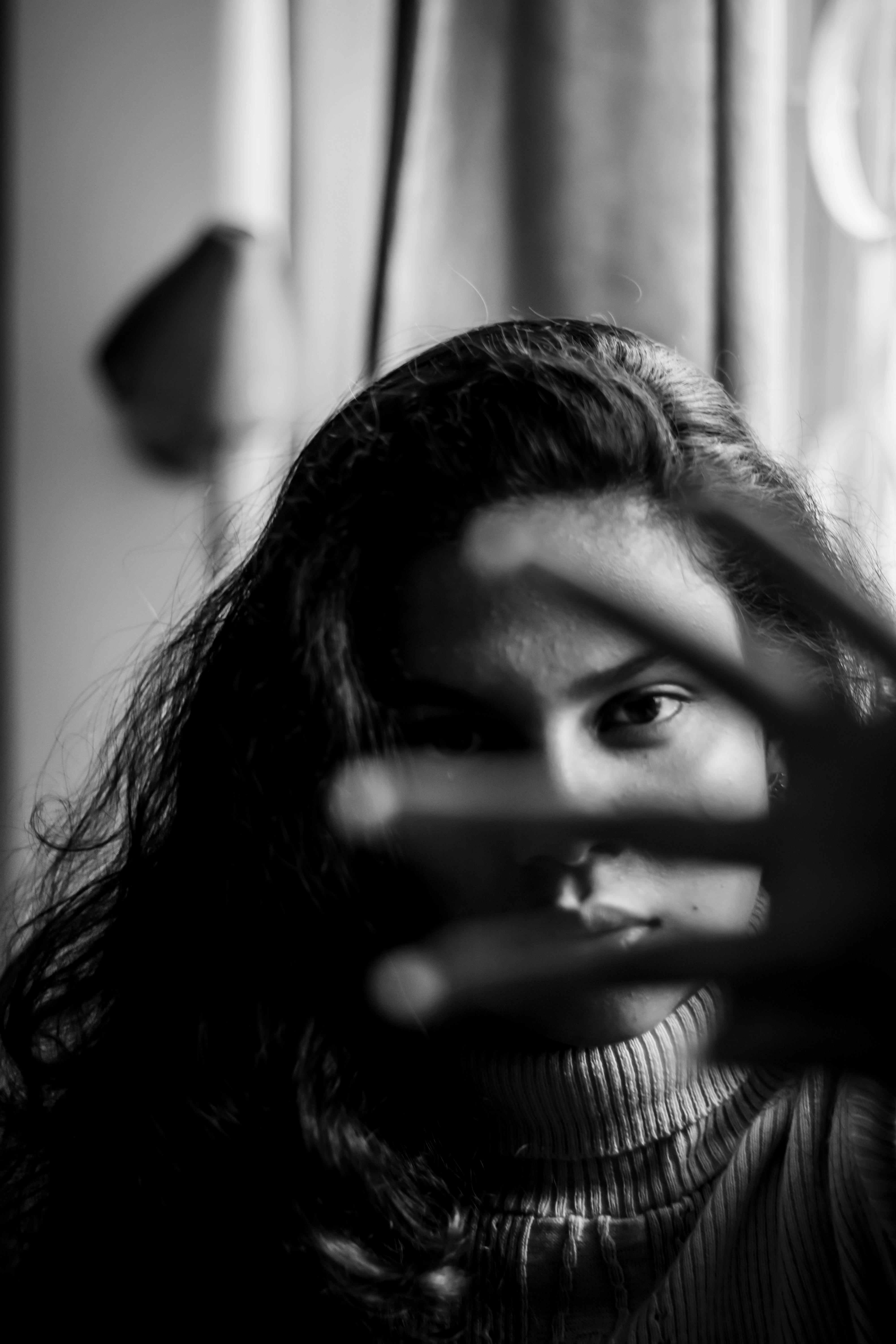 Woman showing hand to camera · Free Stock Photo