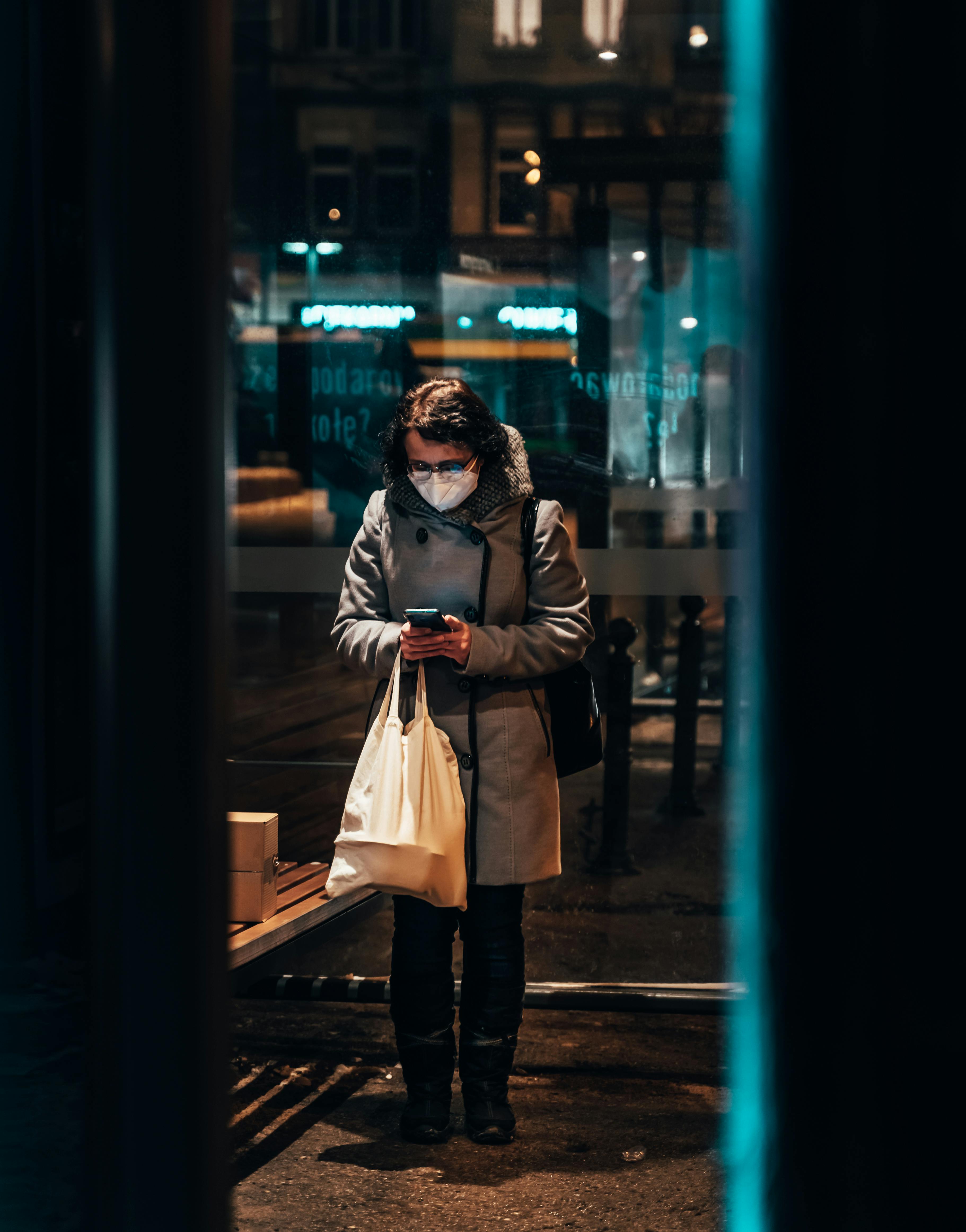 Two Women on Street at Night · Free Stock Photo