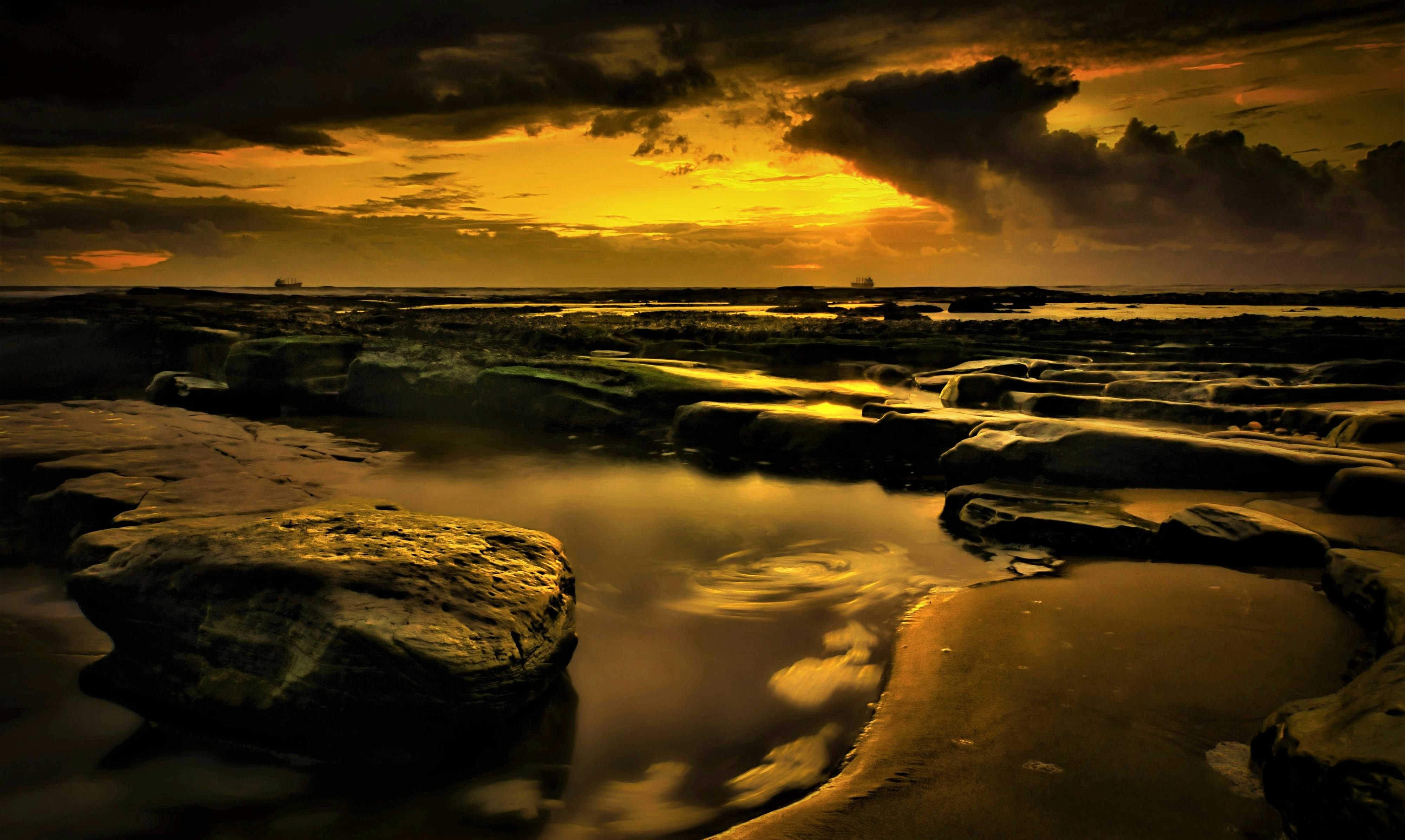 A Scenic View of a Golden Landscape · Free Stock Photo