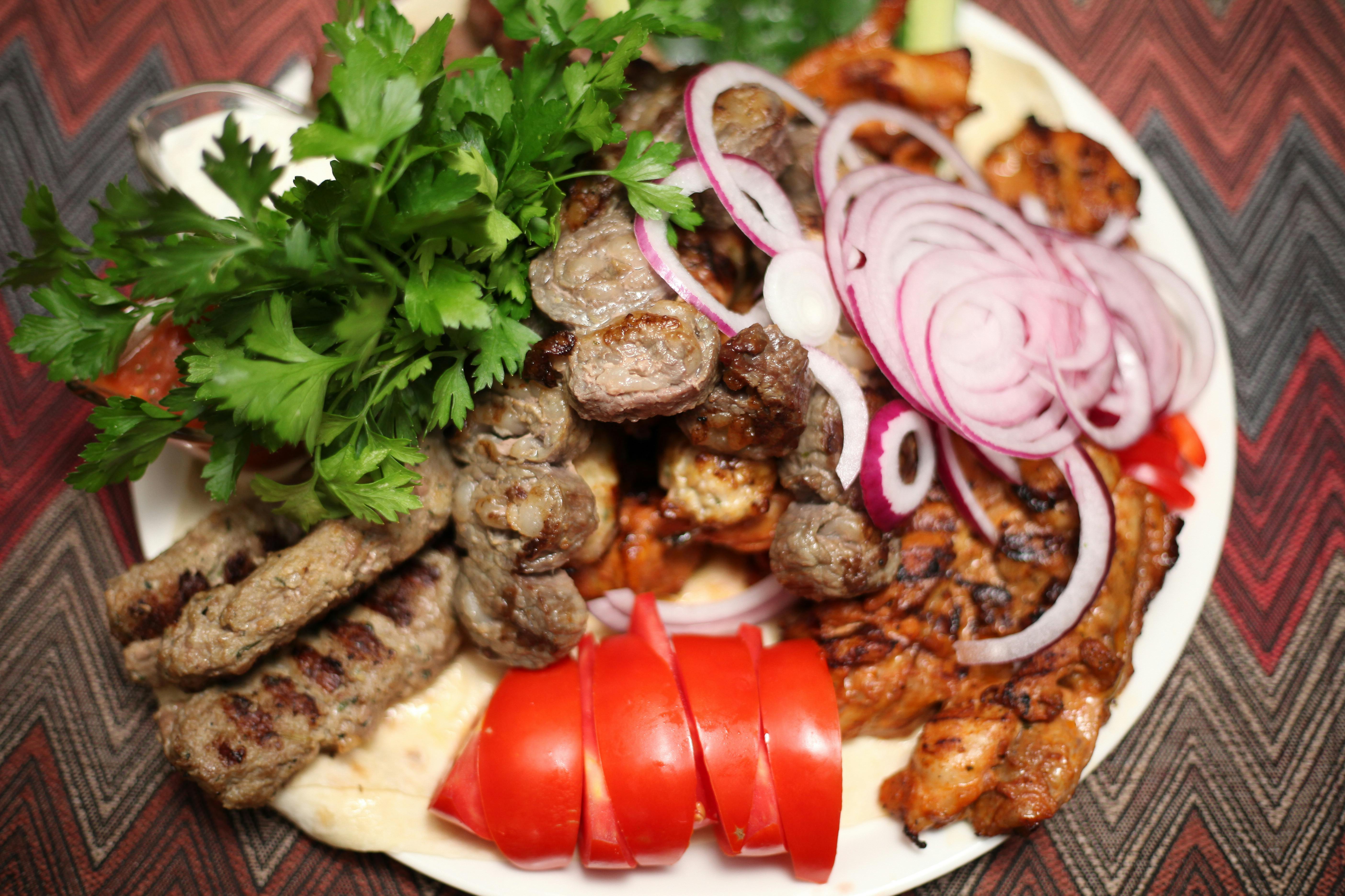 Close-Up Shot of Kebab Meal · Free Stock Photo