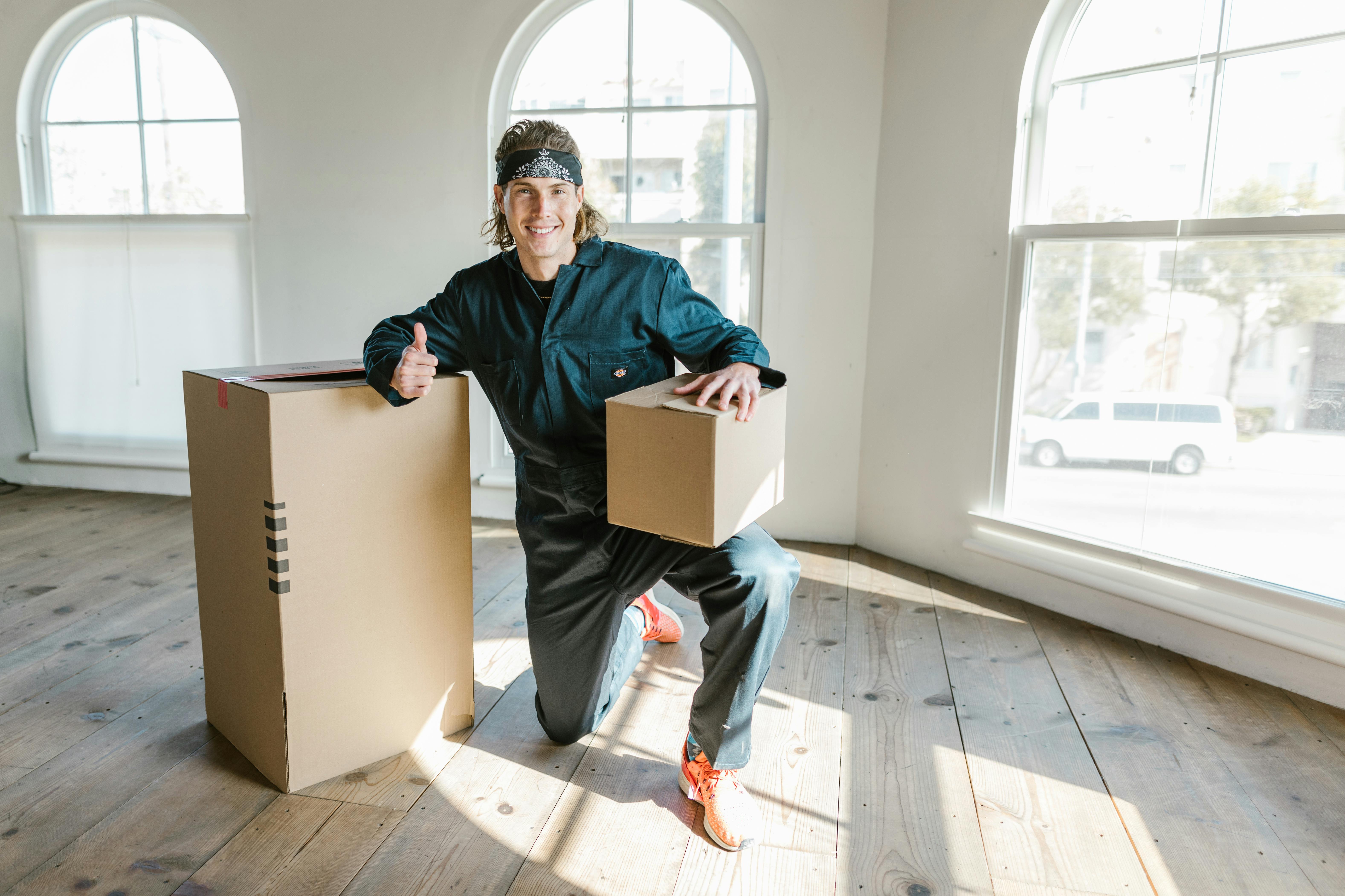 Men Making Cardboard Boxes · Free Stock Photo