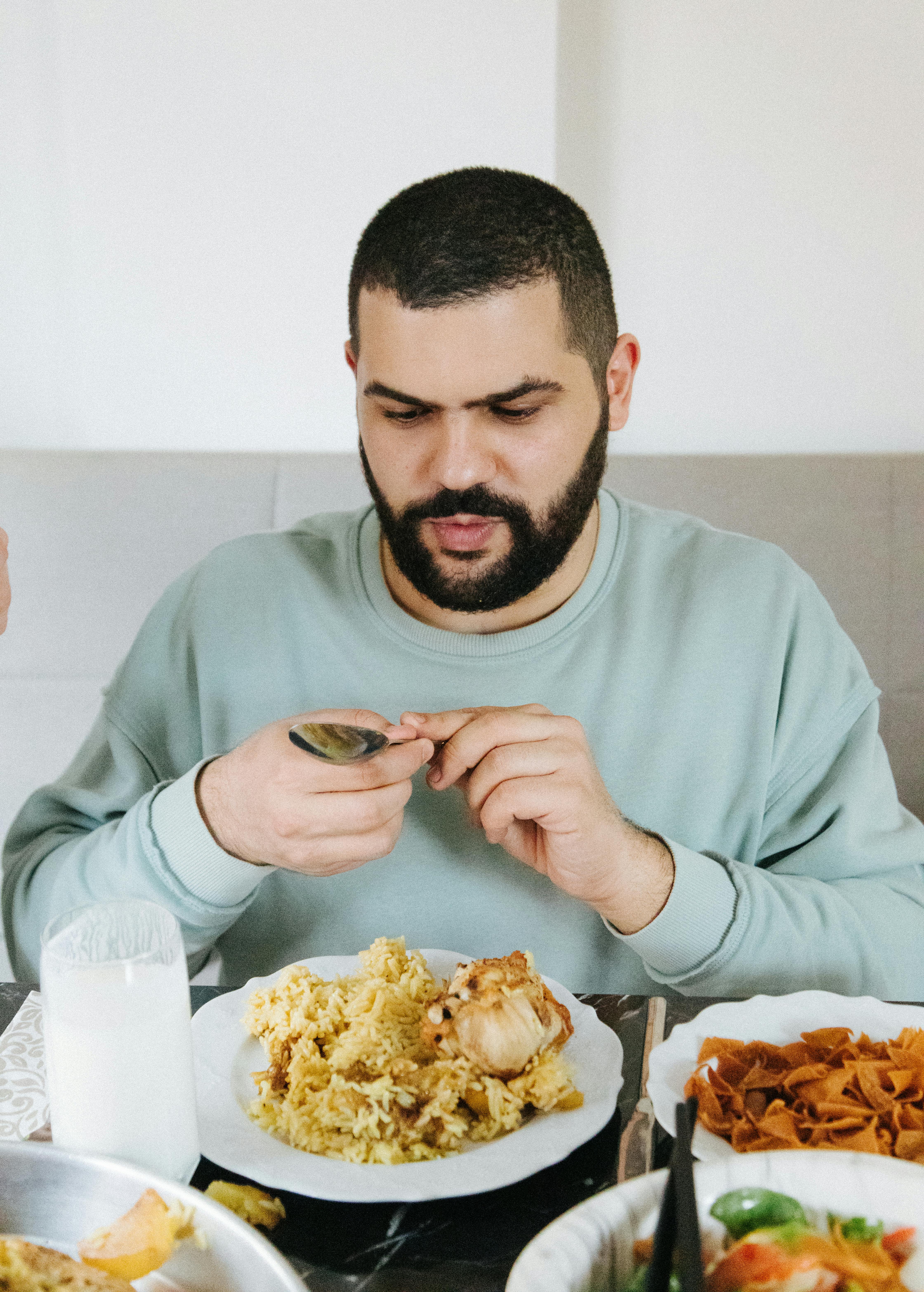 Man Eating Food · Free Stock Photo