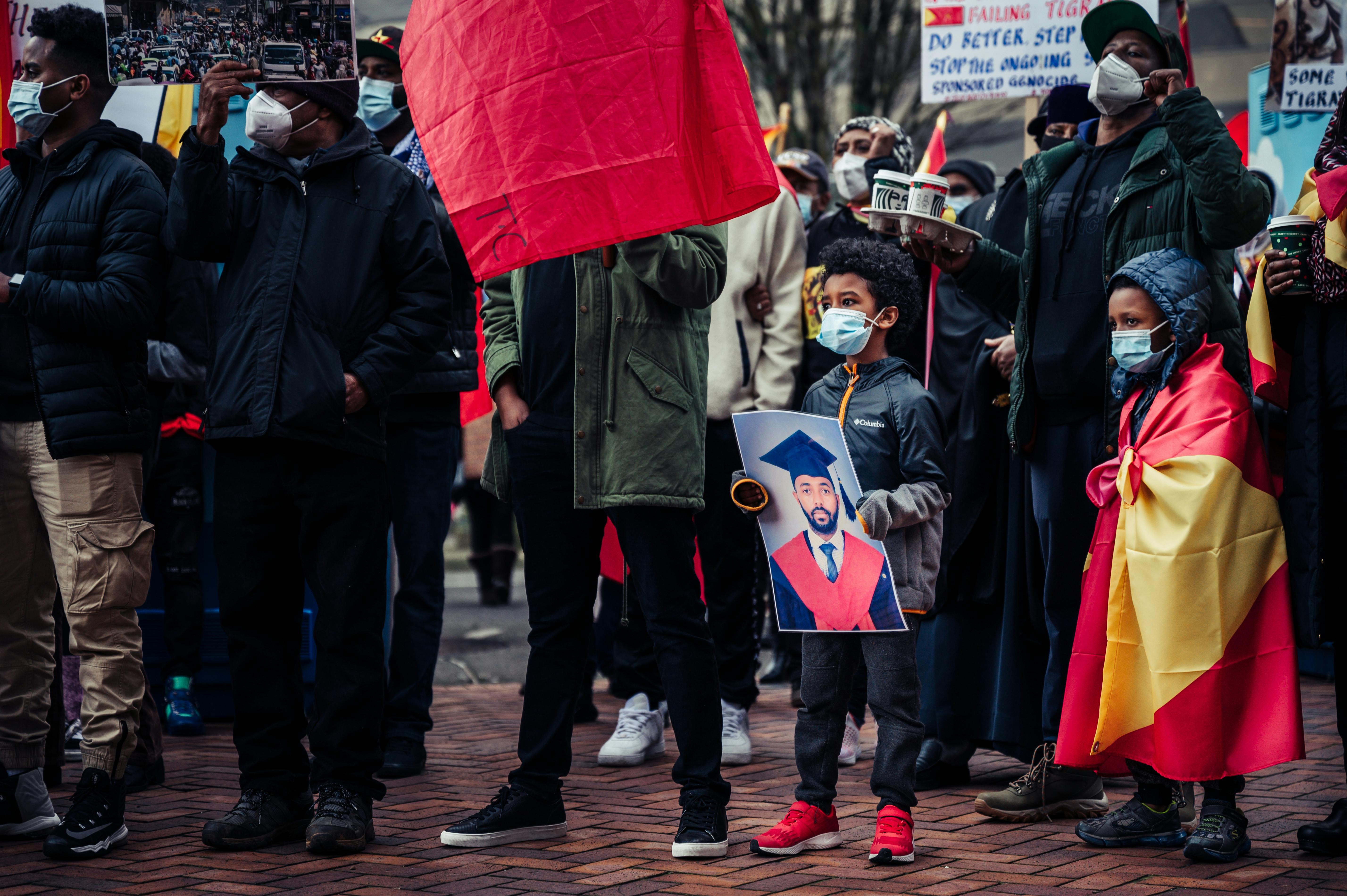 Black people protesting on street · Free Stock Photo