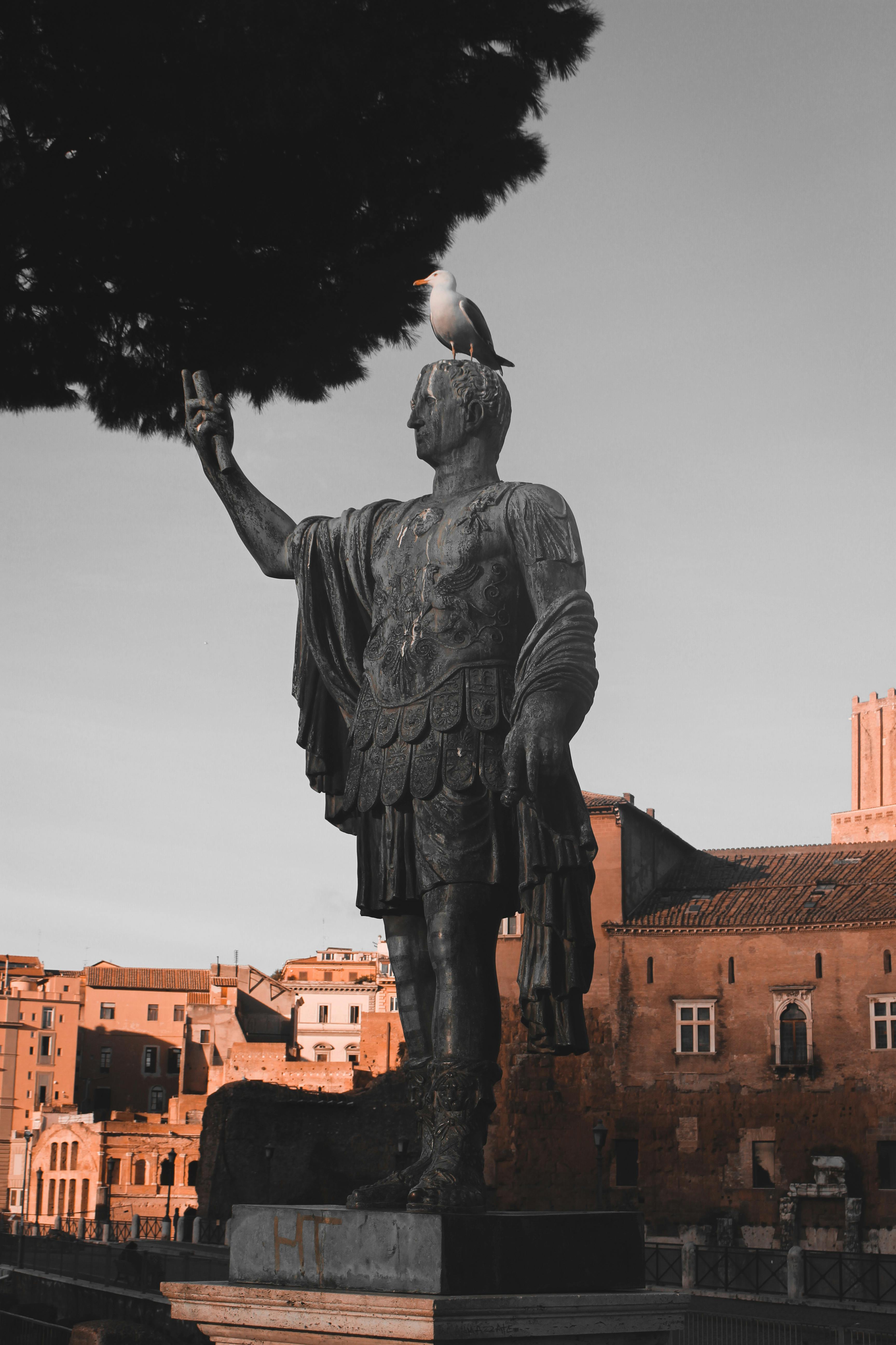 A Gray Concrete Statue · Free Stock Photo