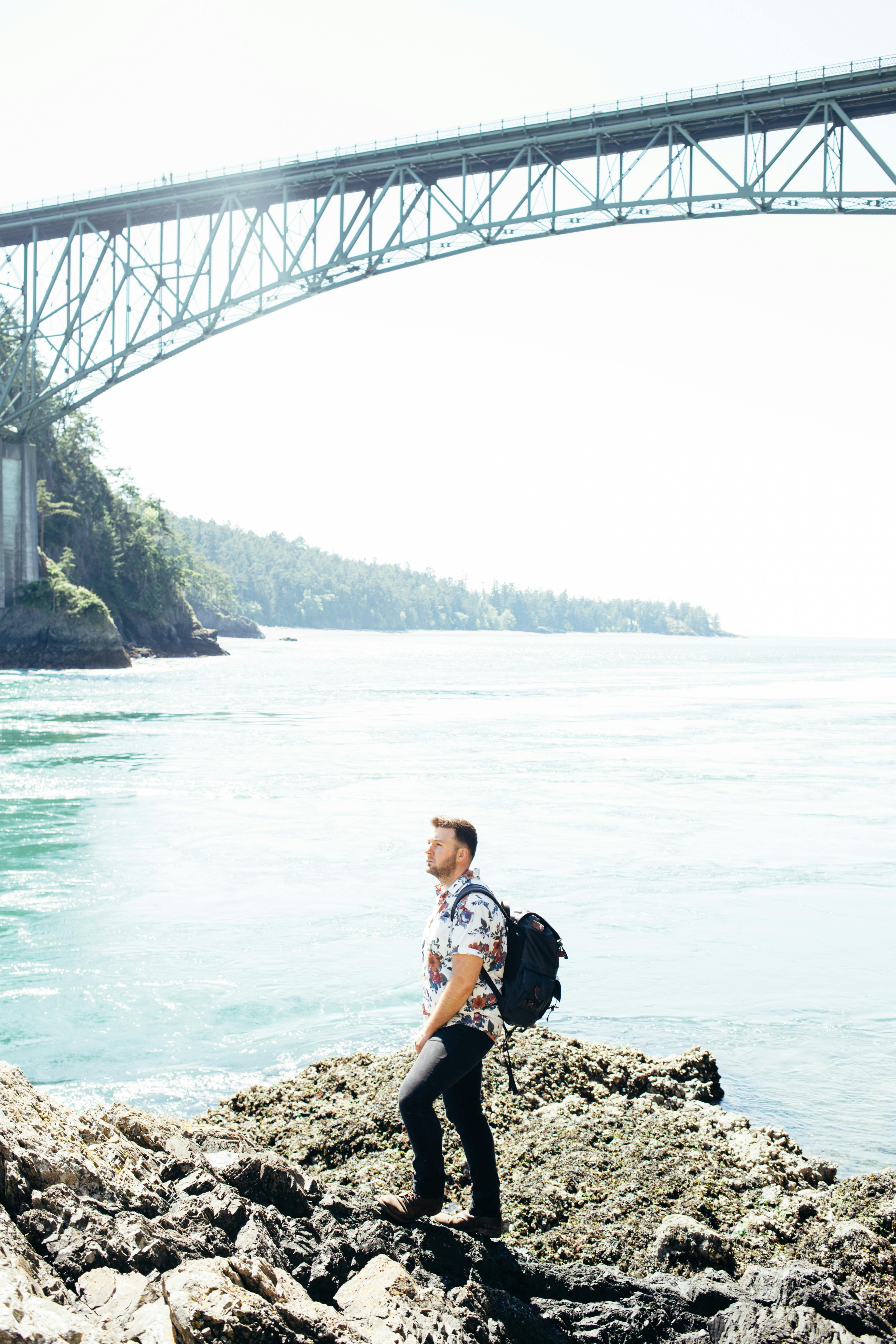 Man Standing On Rocks · Free Stock Photo