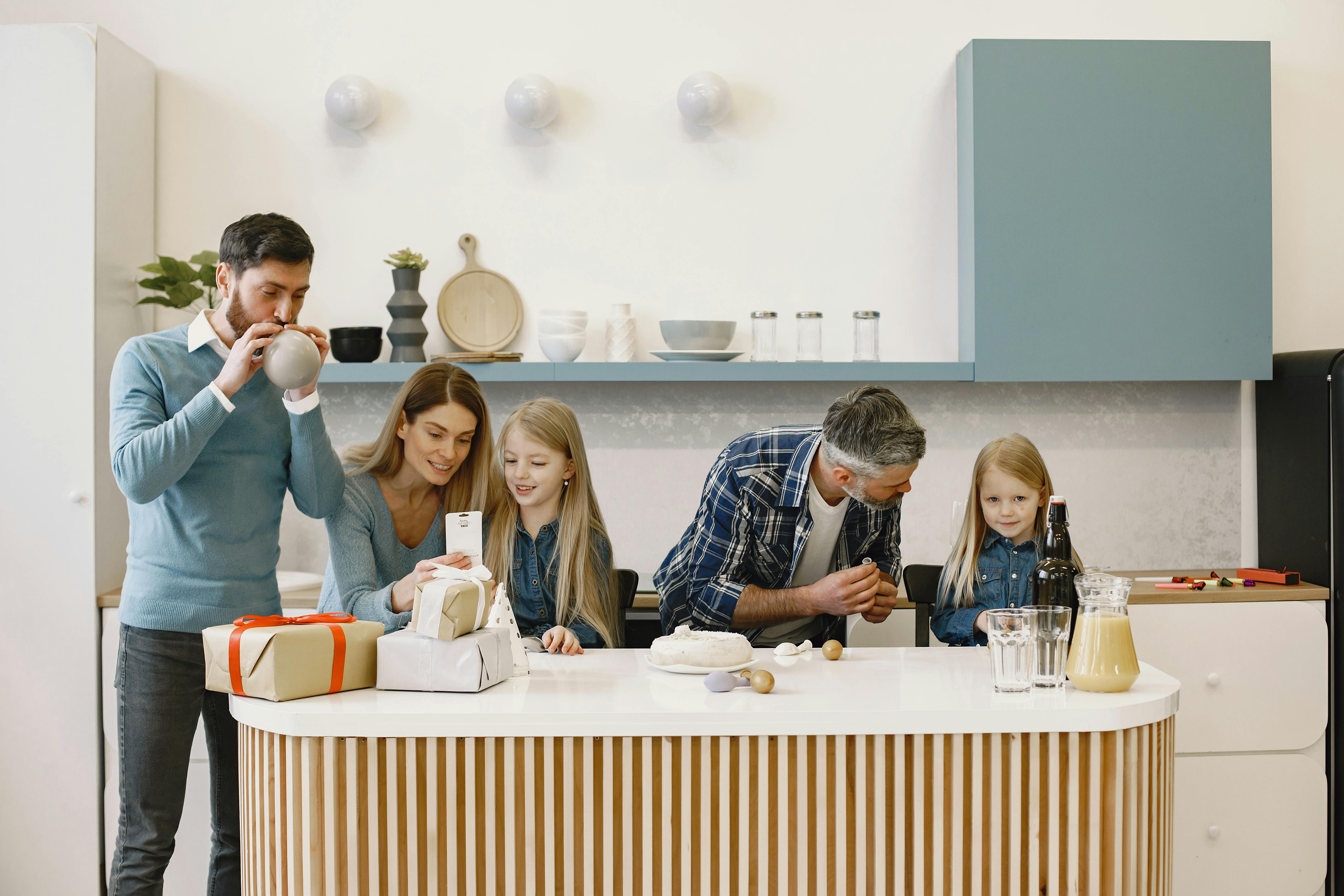 Family in Kitchen · Free Stock Photo