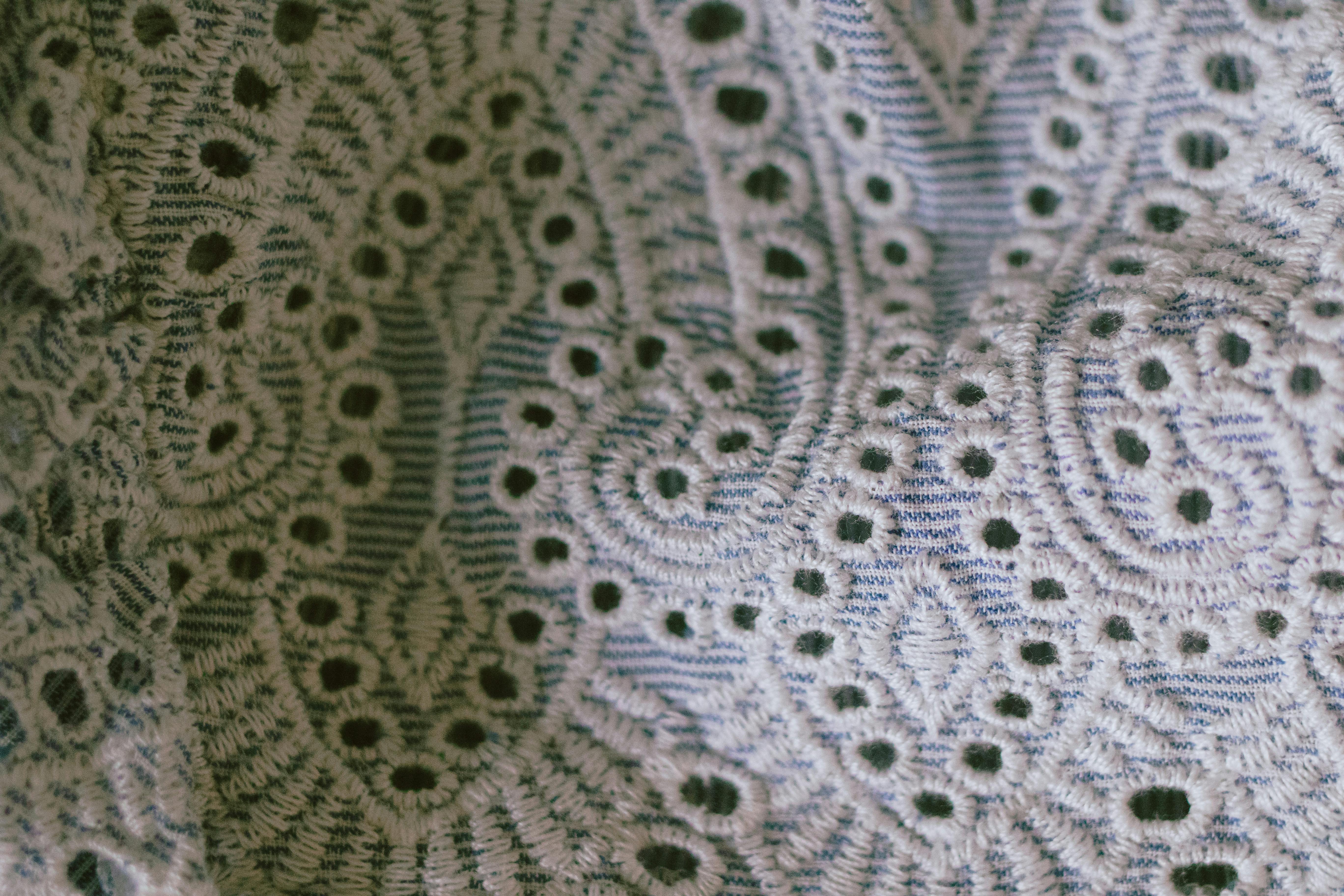 Close-up of Lace Fabric · Free Stock Photo