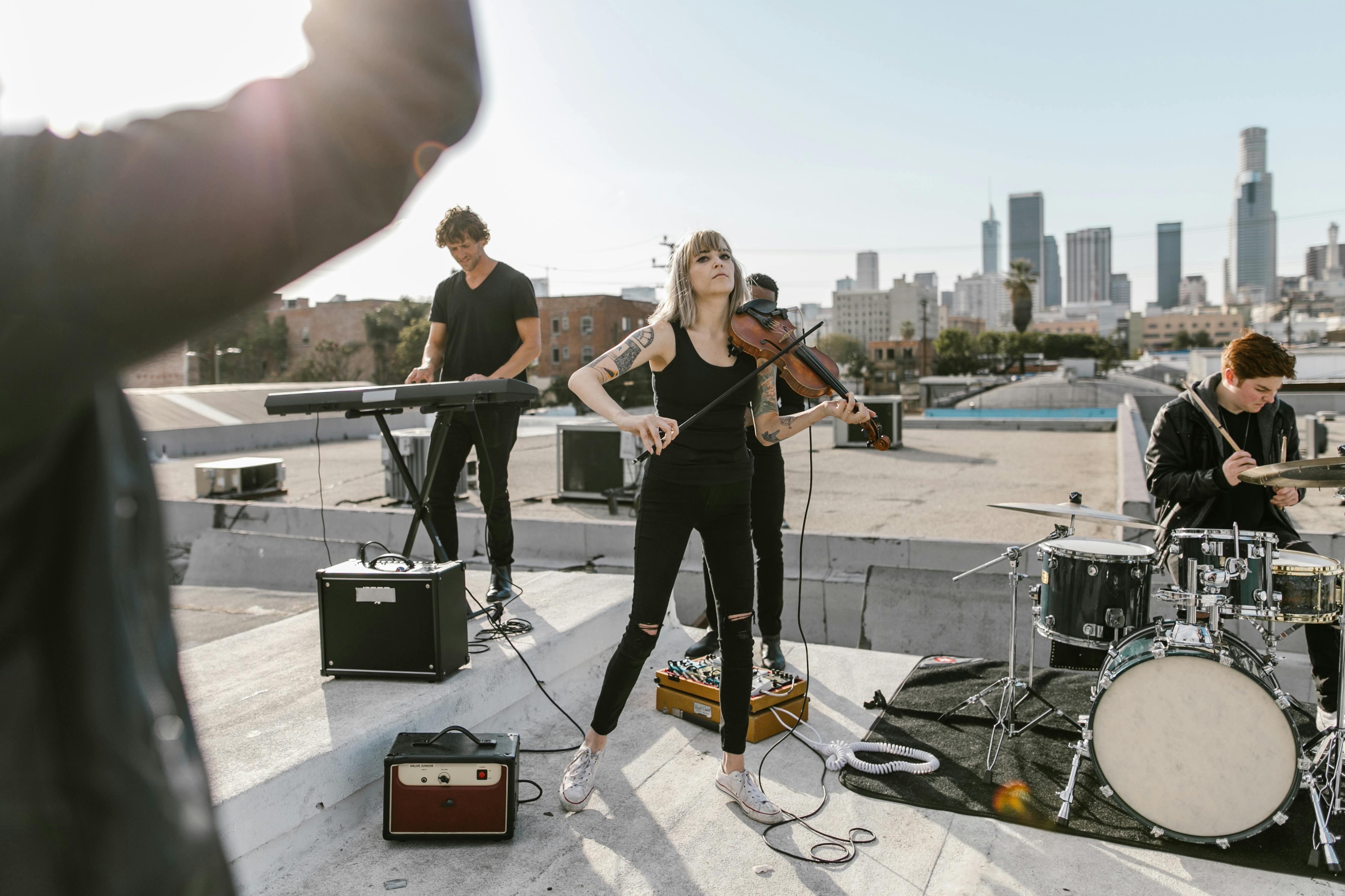 Band doing a Performance · Free Stock Photo