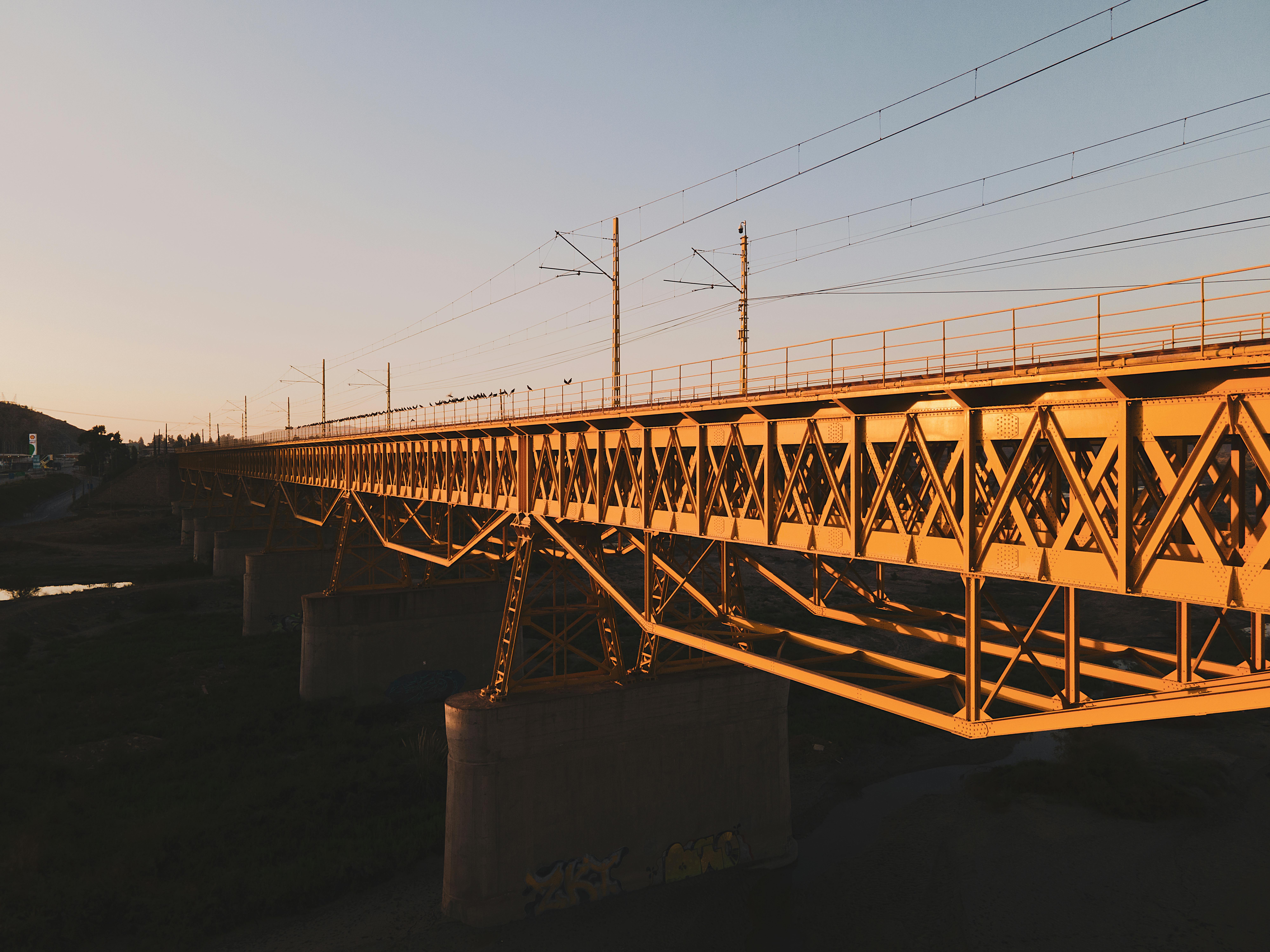 Sunlit Bridge at Sunset · Free Stock Photo