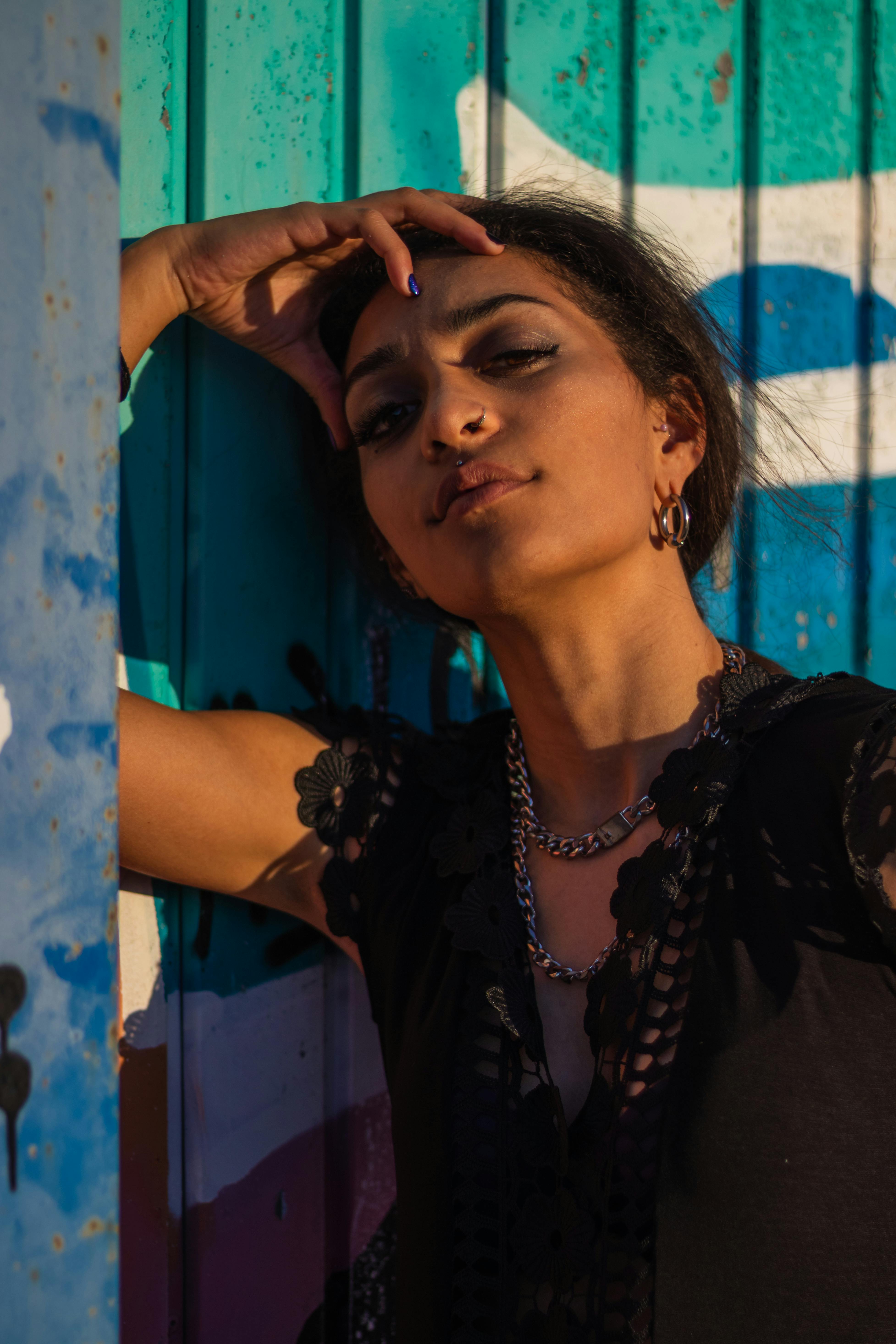 A Beautiful Woman with Piercings · Free Stock Photo