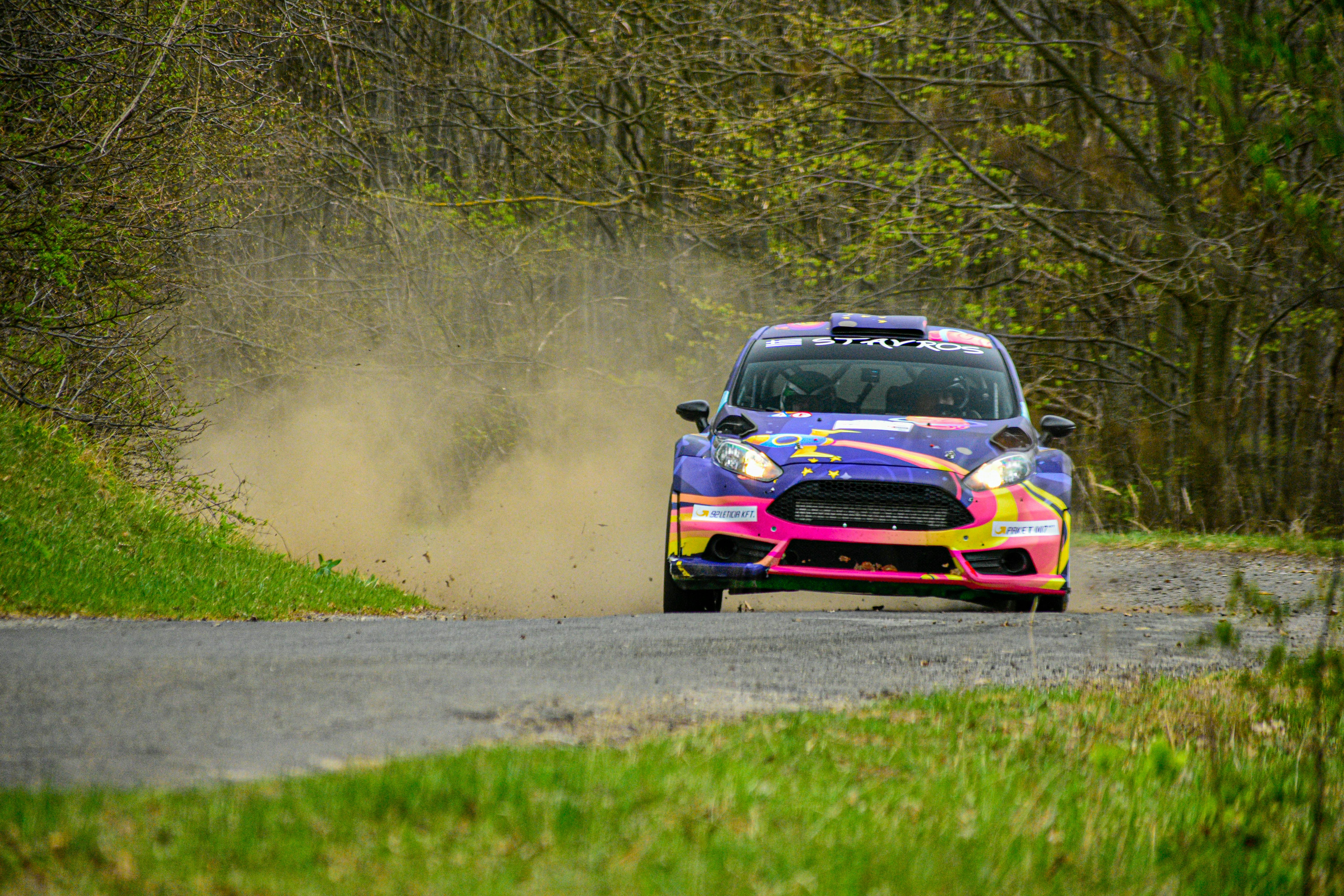 Rally Car on Dirt Road · Free Stock Photo