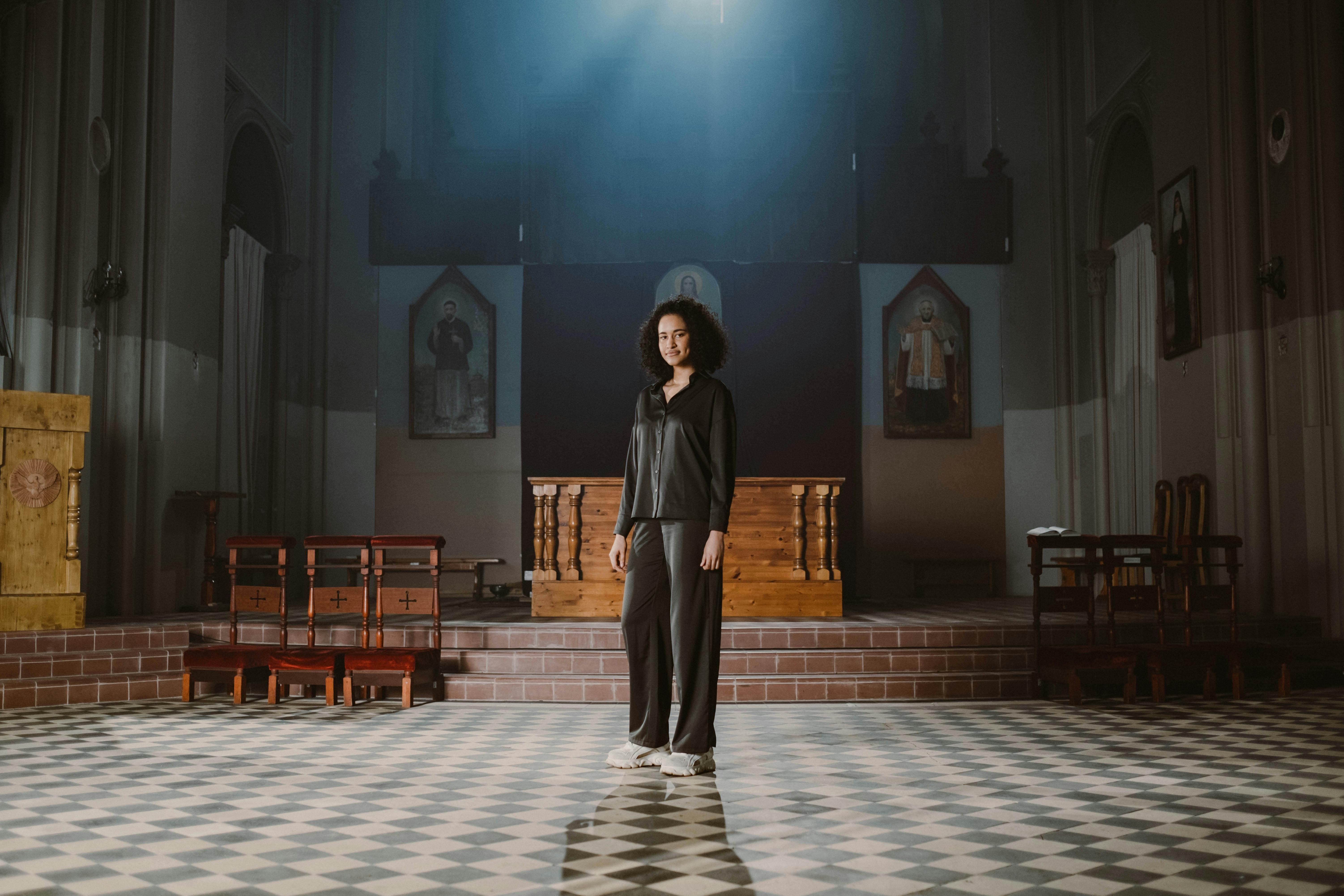 Person Standing In A Beam Of Light Photos, Download The BEST Free ...