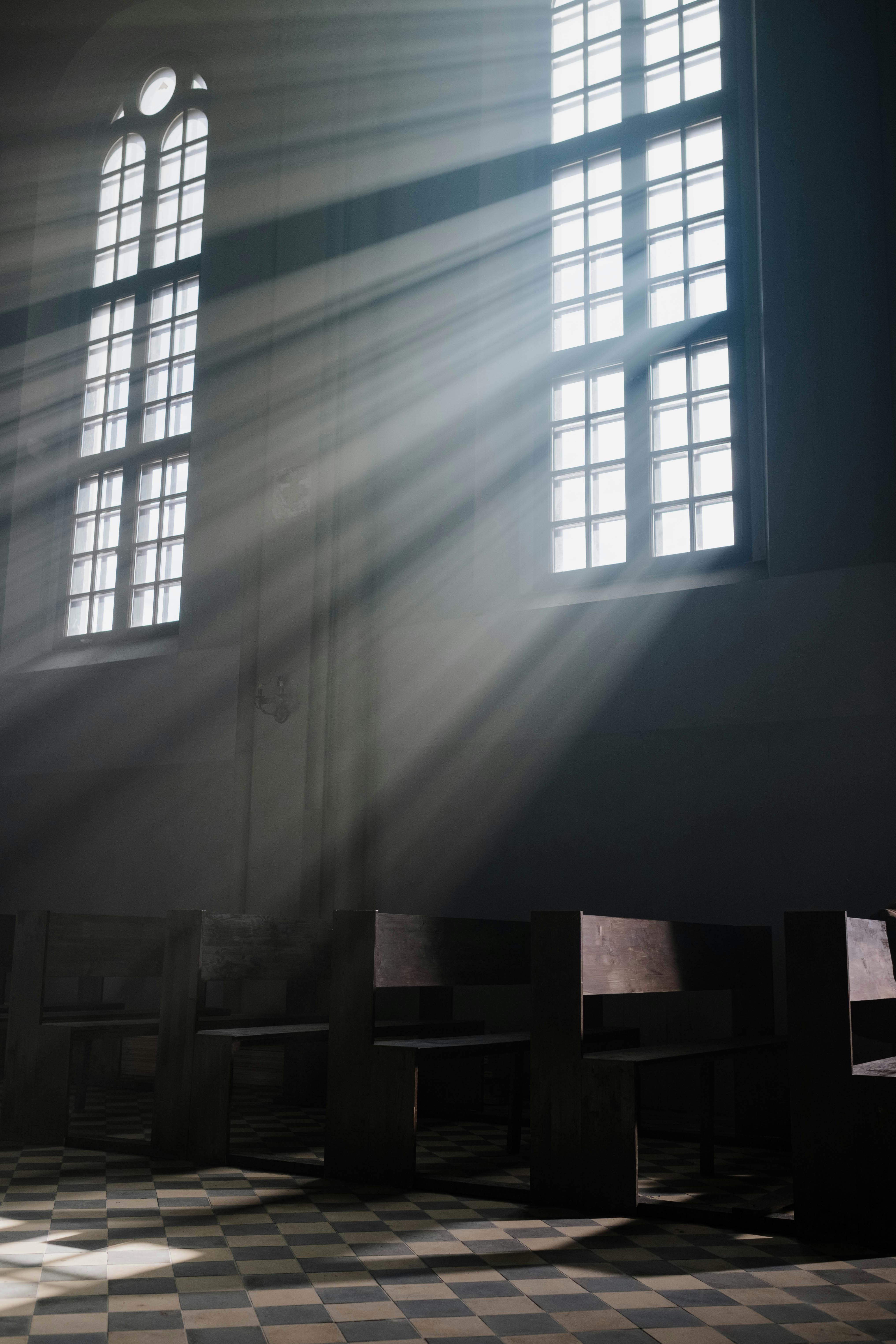 Sun Rays Through Church Windows · Free Stock Photo