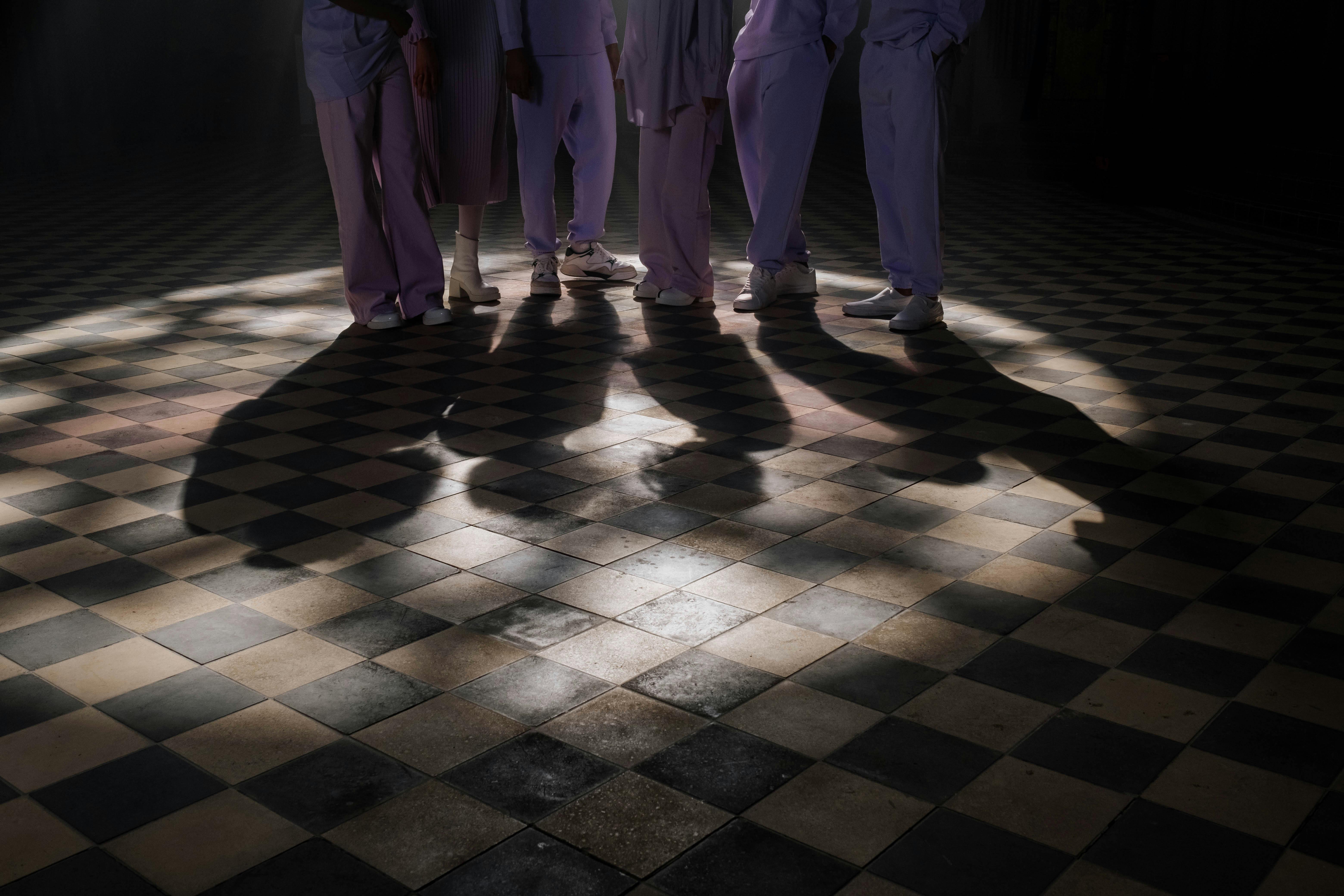 Shadow of a Group of People Inside the Church · Free Stock Photo