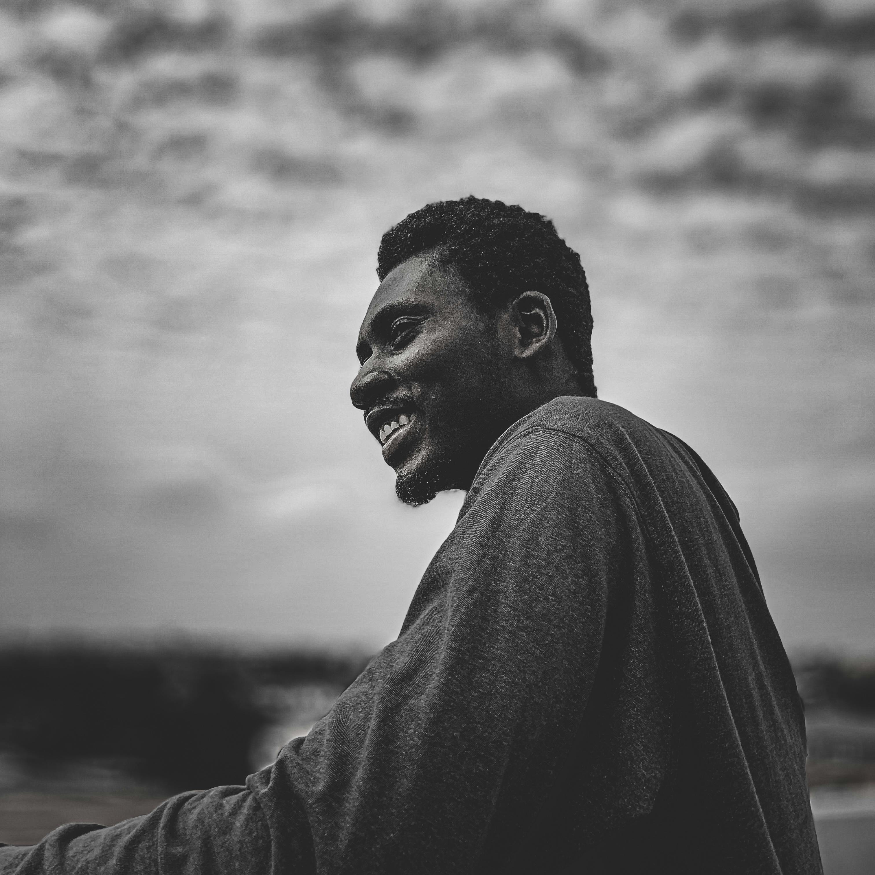 Grayscale Photo of a Man · Free Stock Photo