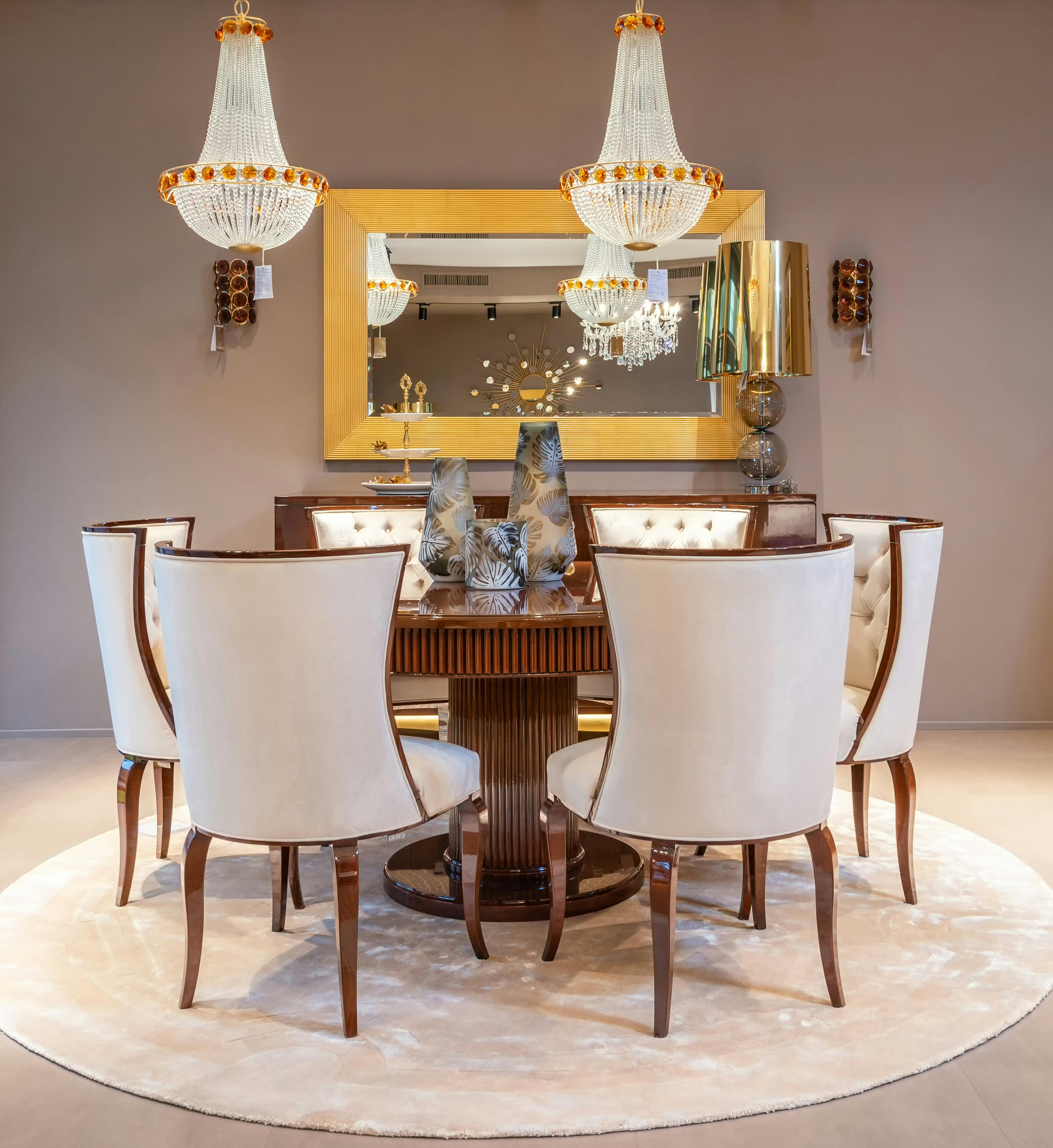 Table with chairs in stylish room · Free Stock Photo