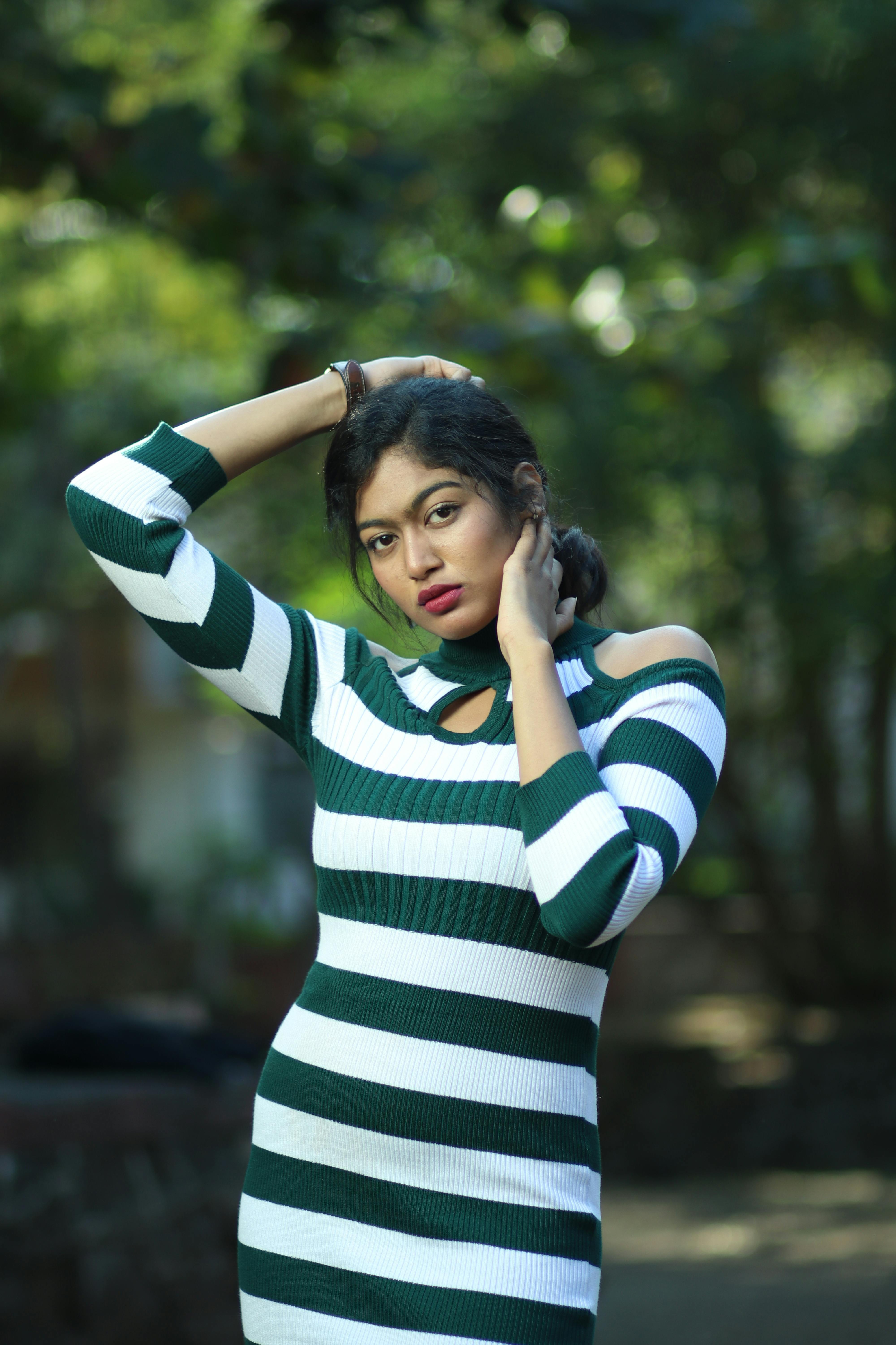 Woman in Black and Red Robe · Free Stock Photo