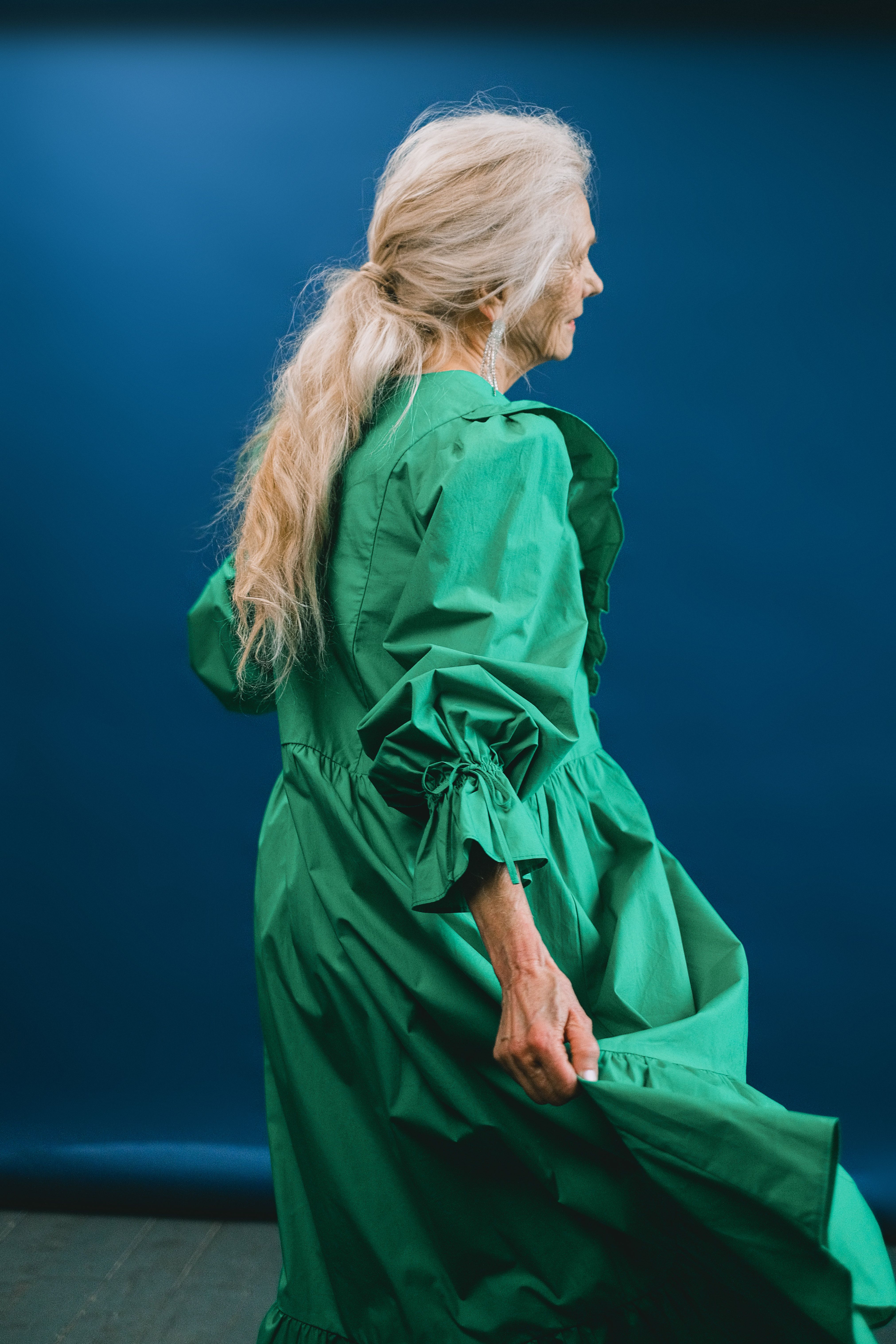 Woman Walking in Dress · Free Stock Photo