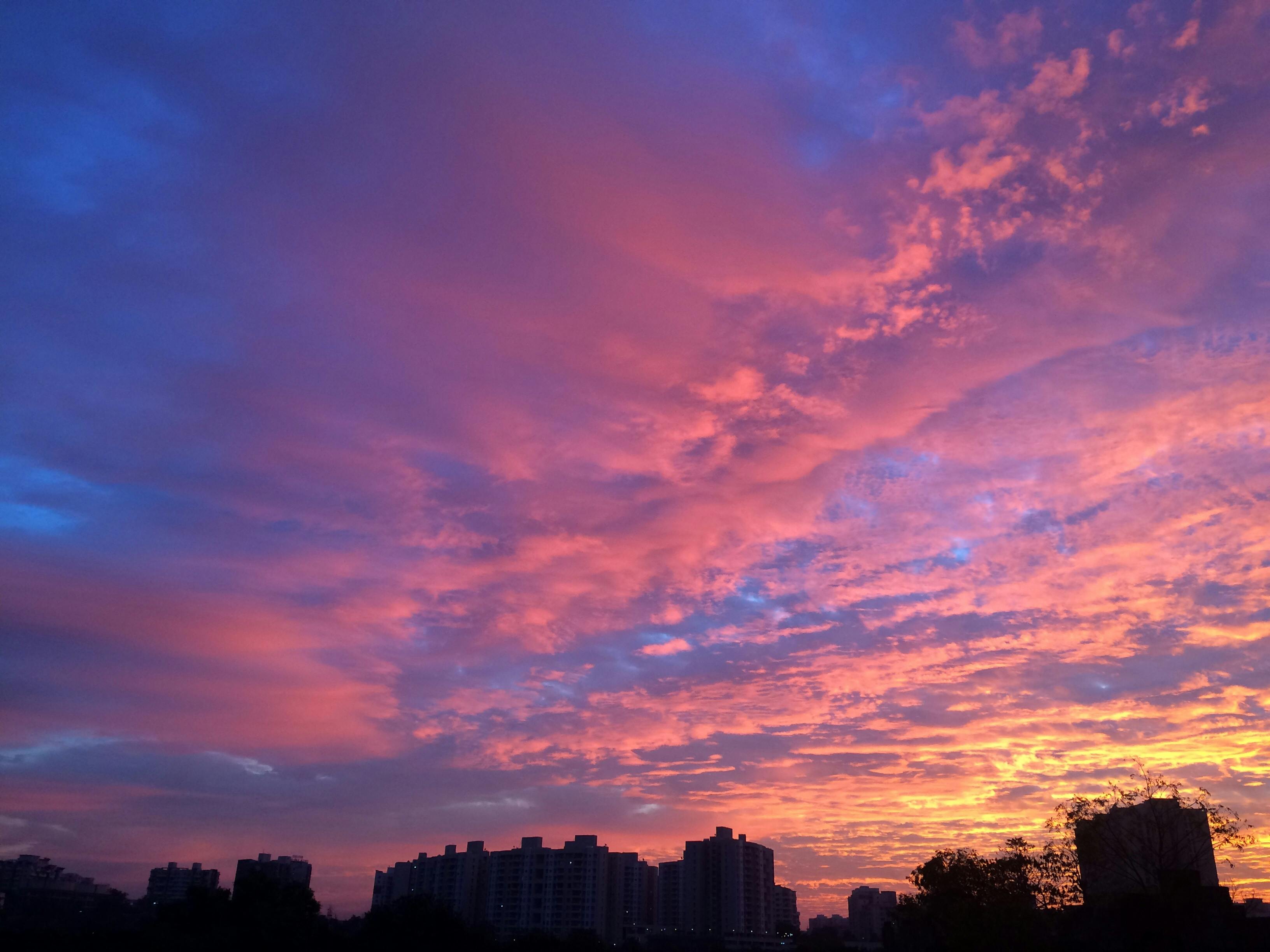 Free stock photo of clouds, color, horizon