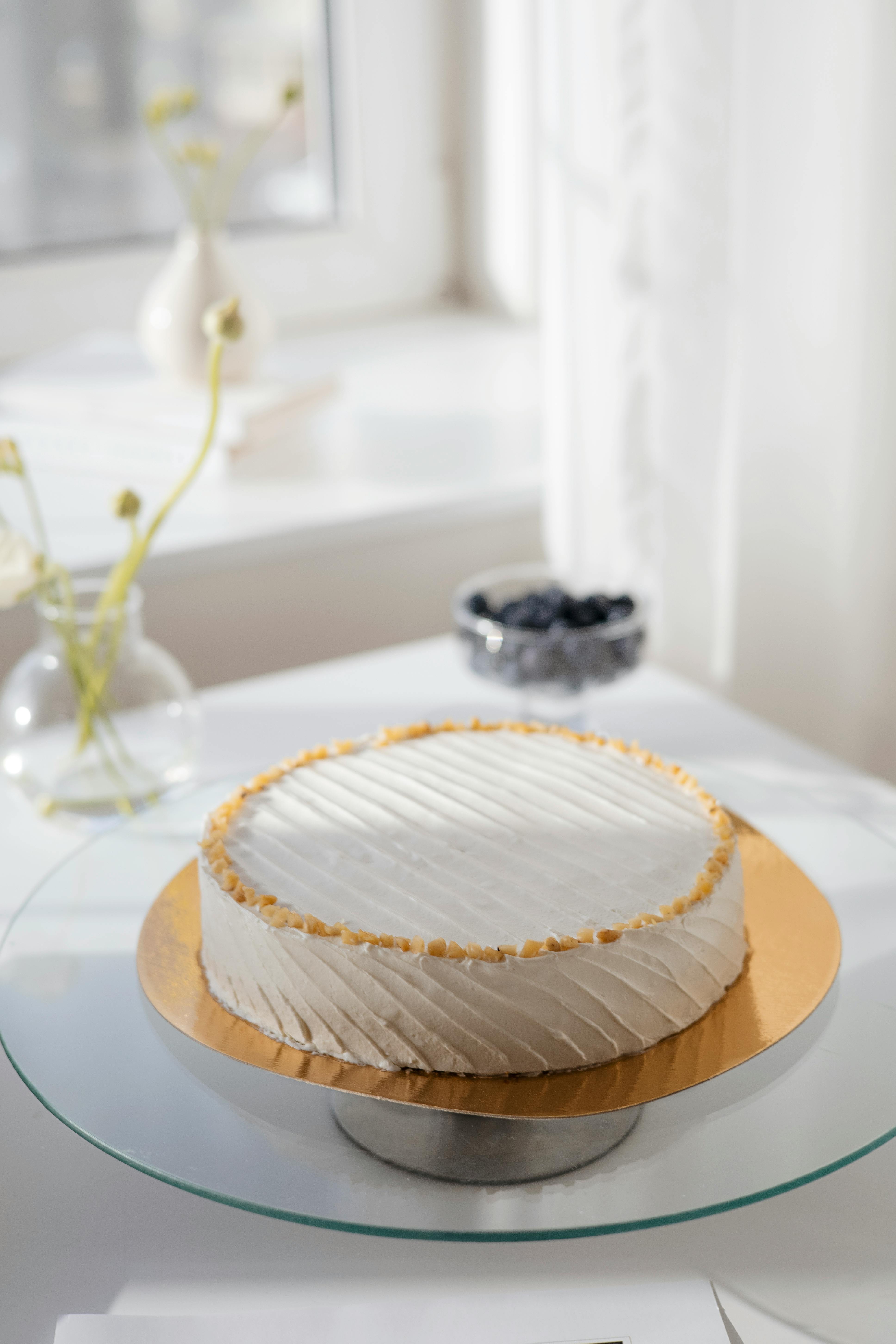 White Cake on the Table · Free Stock Photo