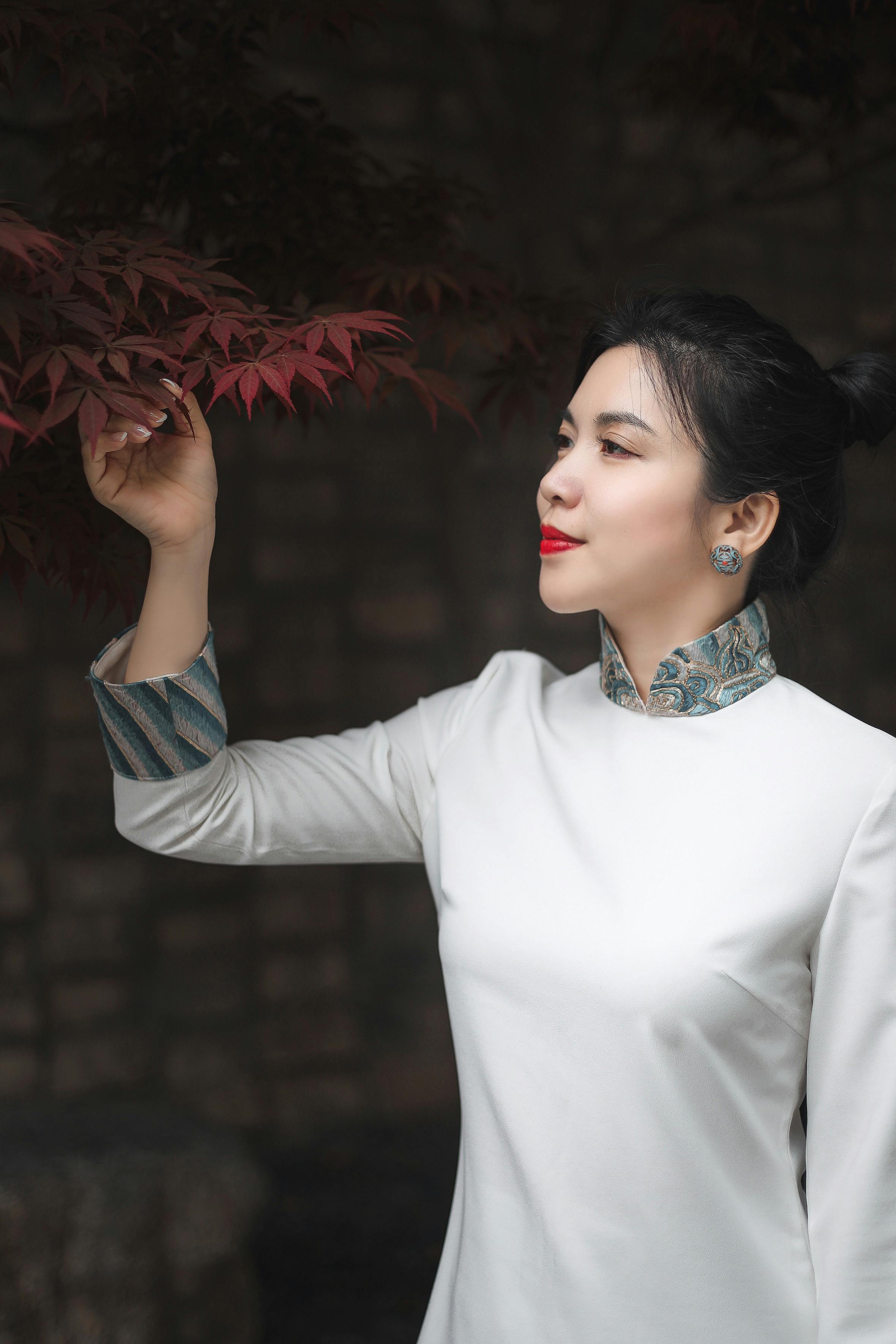 Woman in Red Traditional Clothing · Free Stock Photo