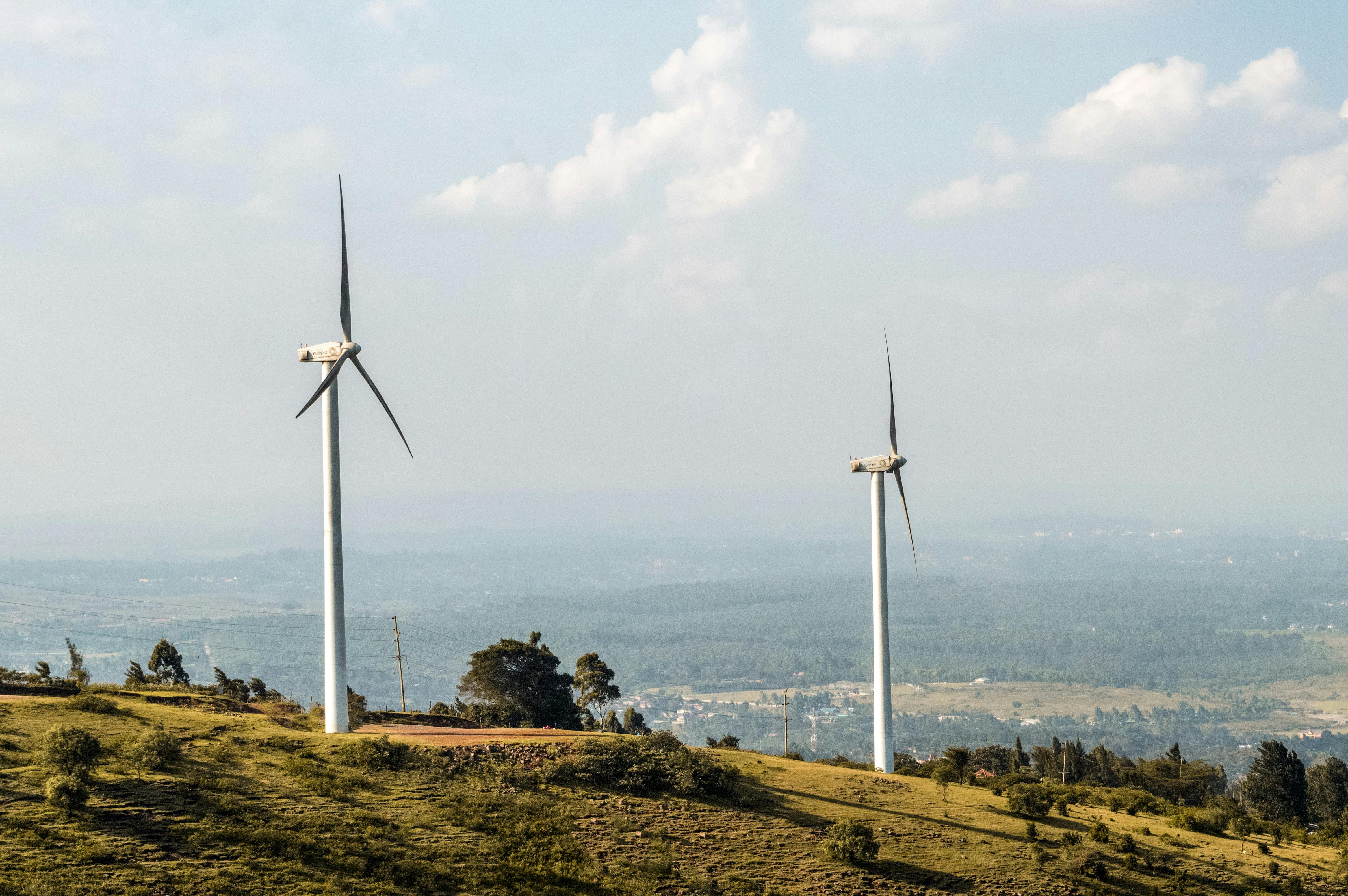 White Windmills · Free Stock Photo