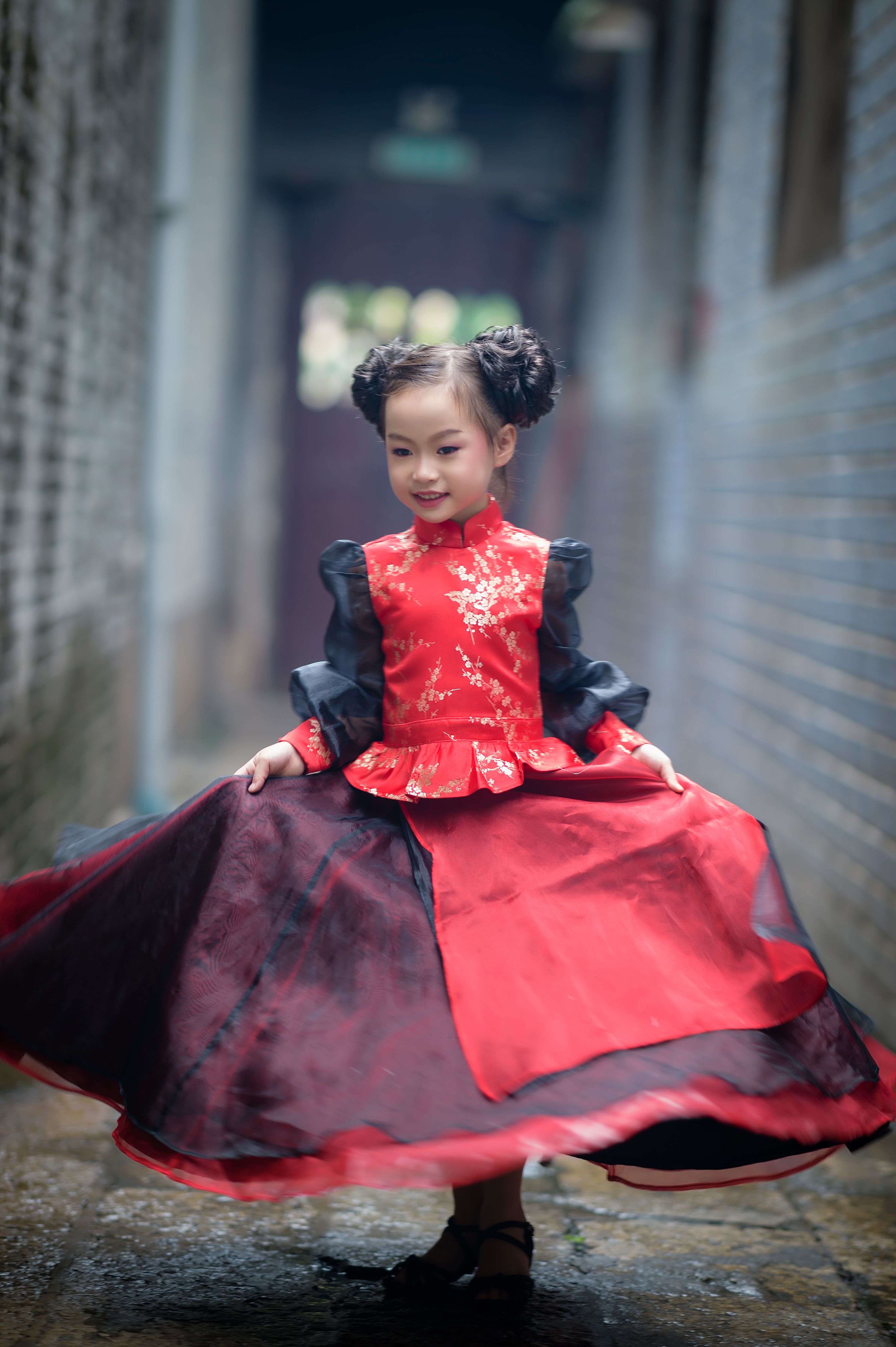 A Cute Little Girl Making Peace Sign · Free Stock Photo