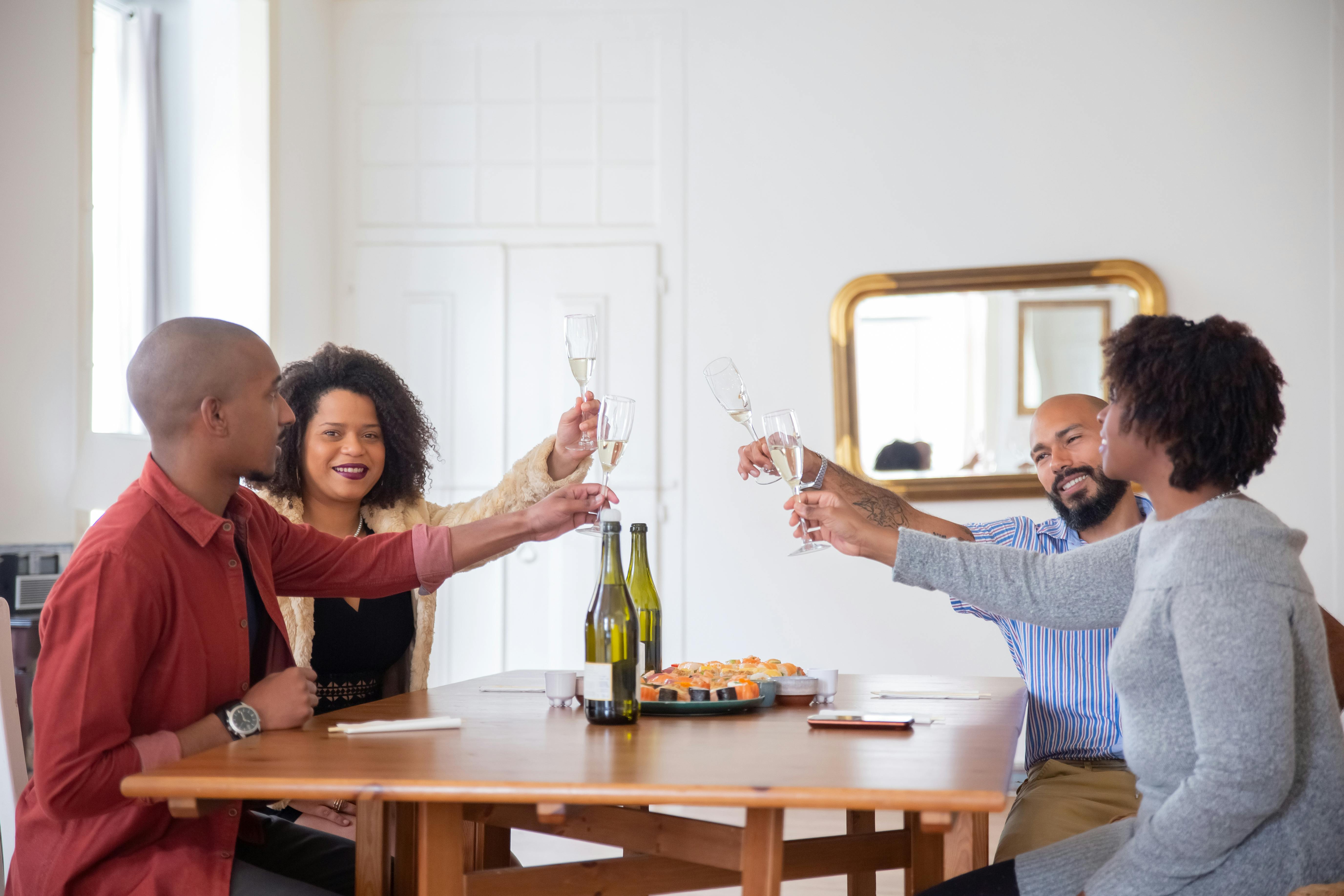 Group Of People Having A Toast · Free Stock Photo