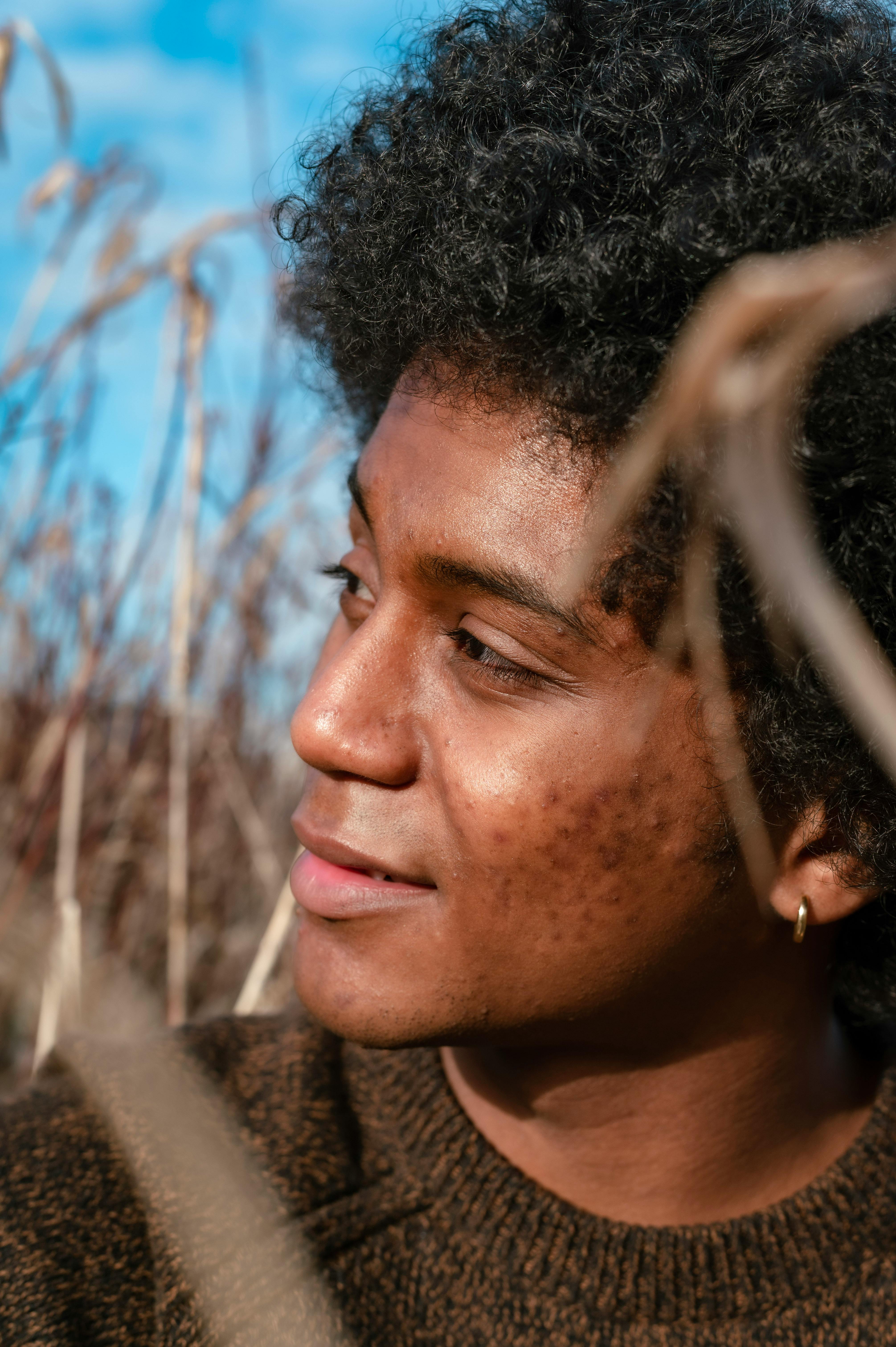 Close-up Photo of an Expressionless Man · Free Stock Photo
