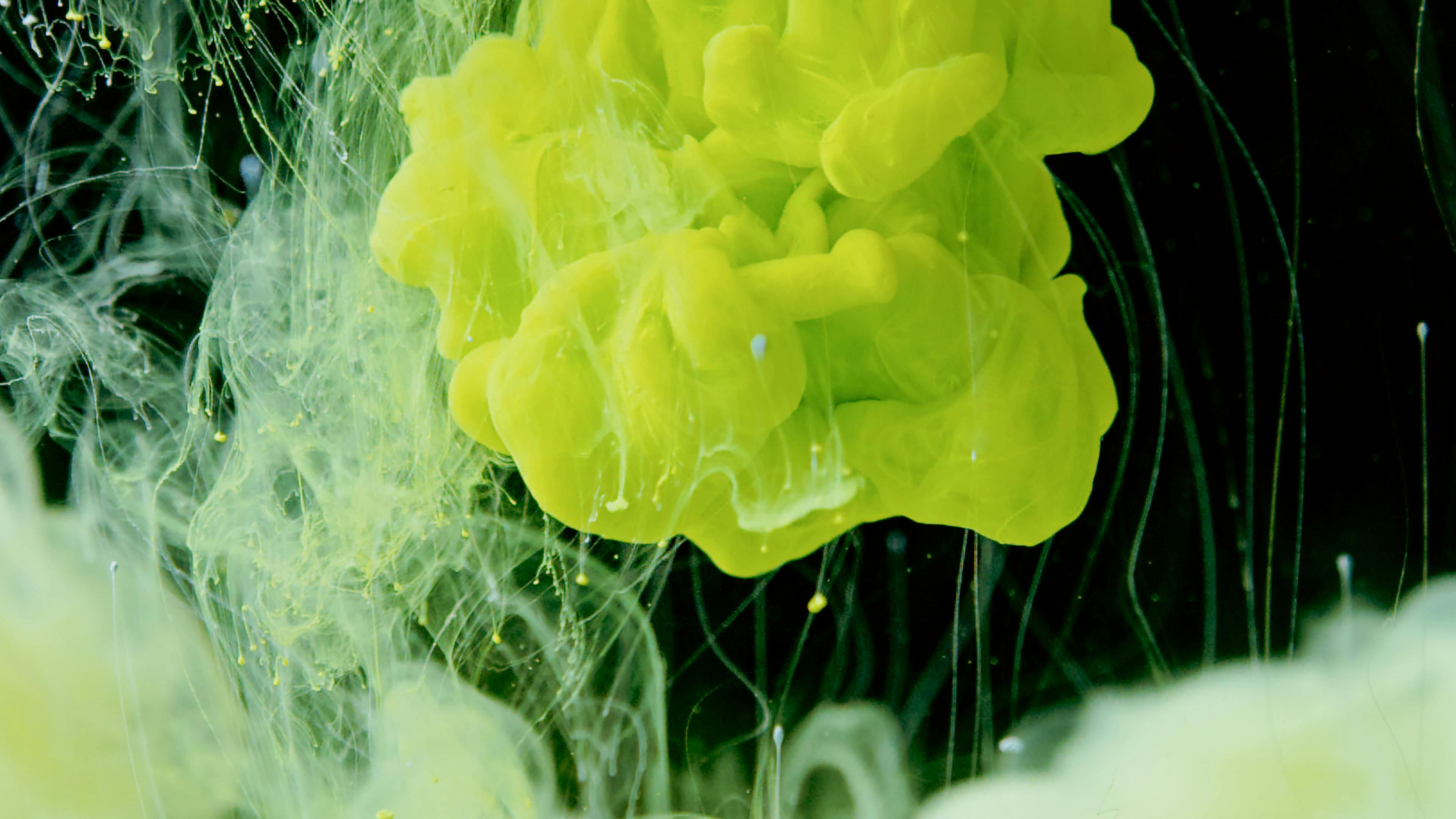 Yellow Paint in Water · Free Stock Photo