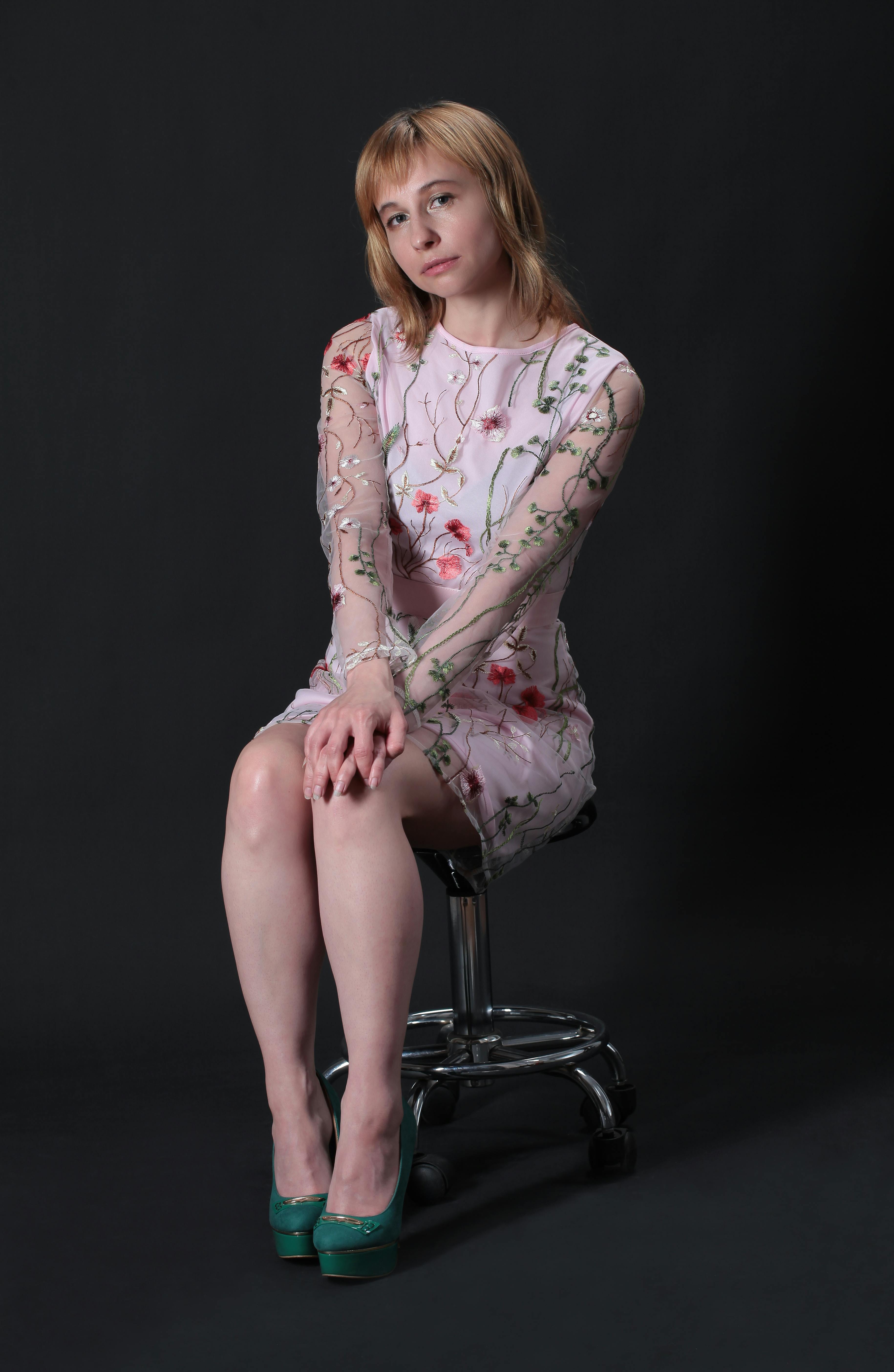 Serious woman in stylish dress · Free Stock Photo