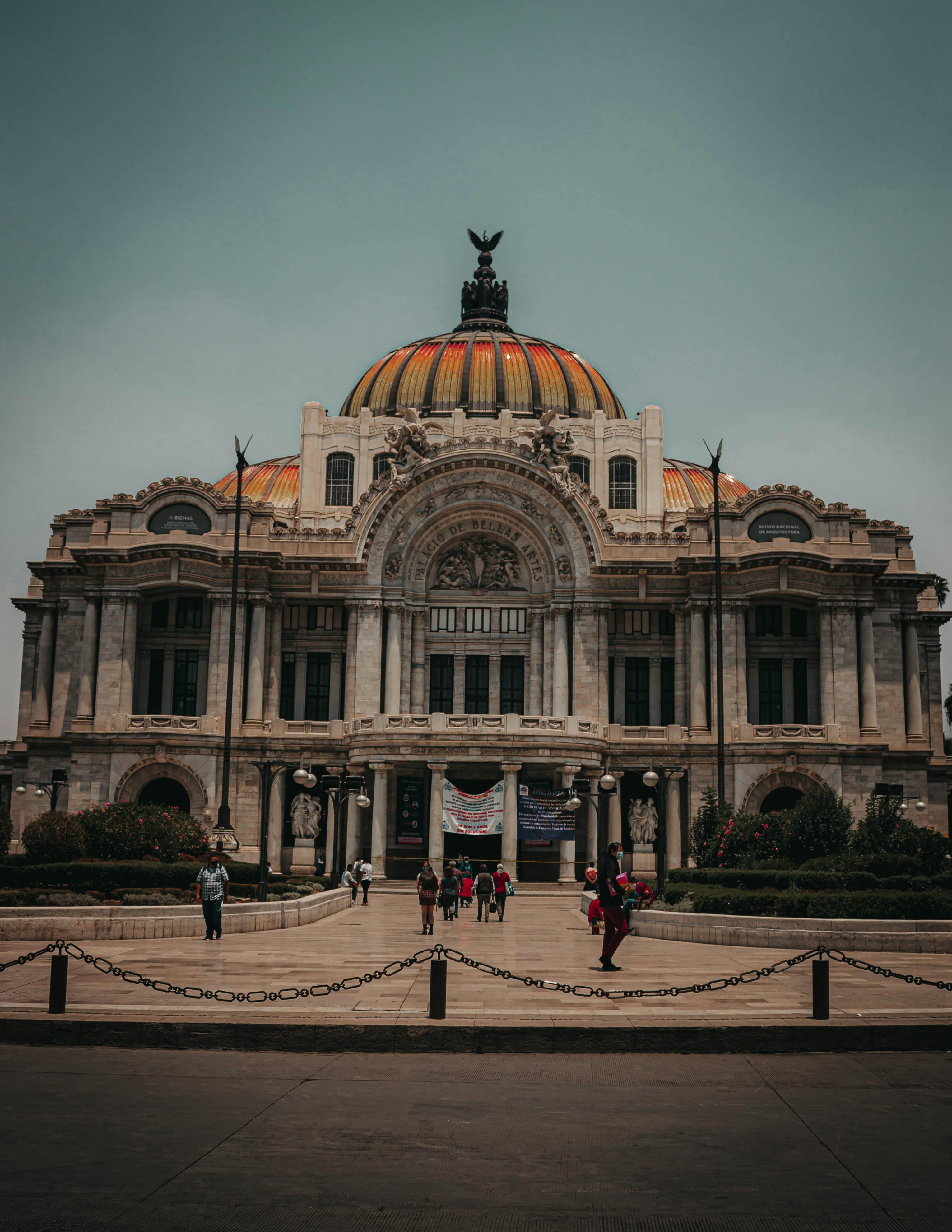Facade of Palacio de Bellas Artes Museum in Mexico City · Free Stock Photo