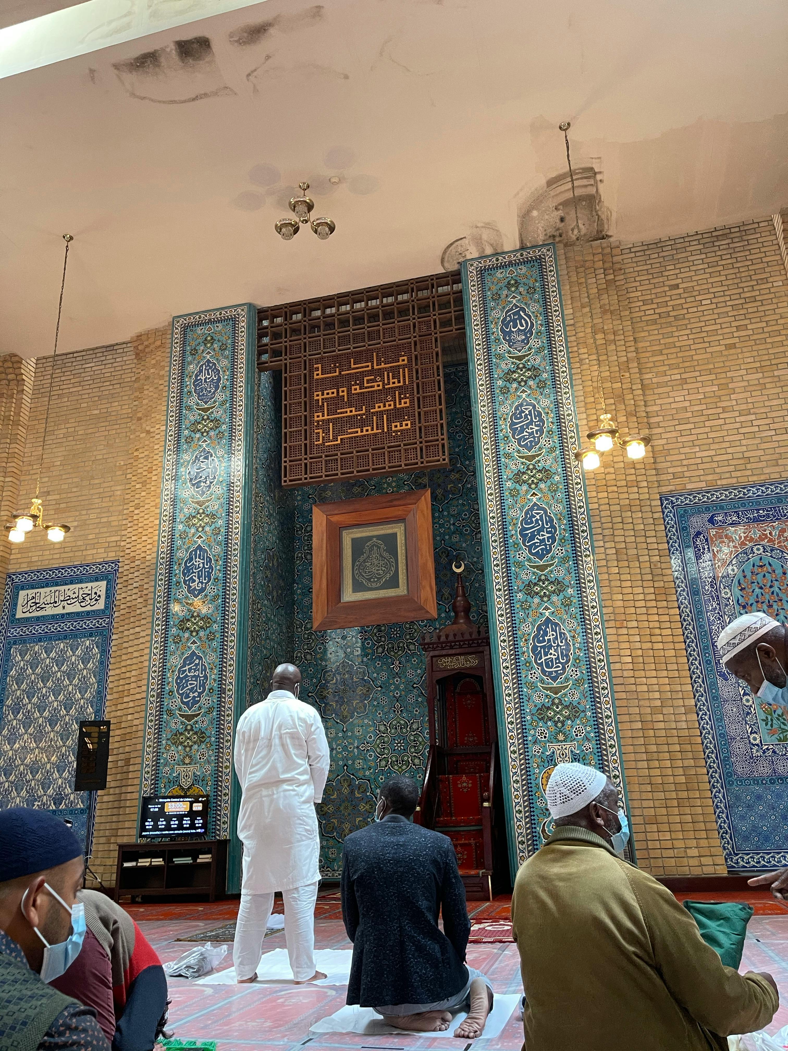 Muslim Men Praying in a Mosque · Free Stock Photo