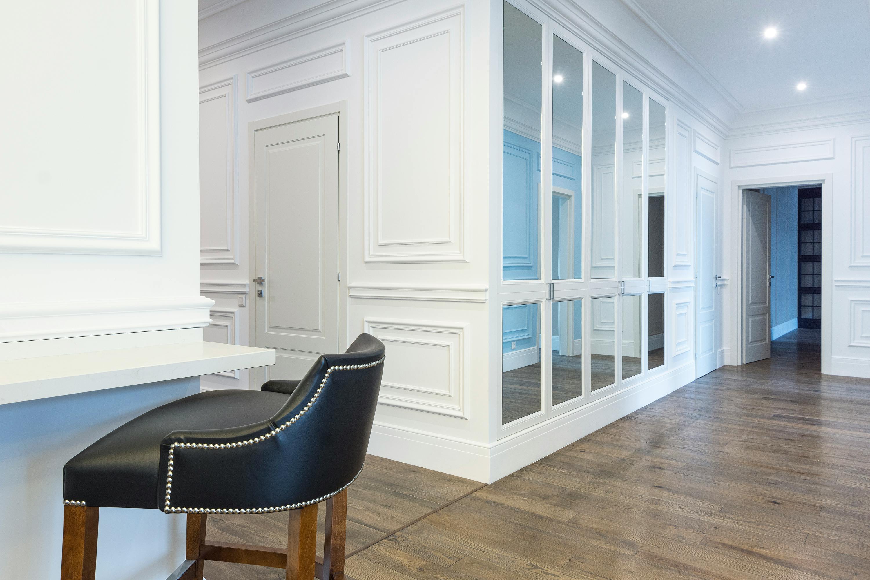 Architectural Interior Design White Wall Panel · Free Stock Photo