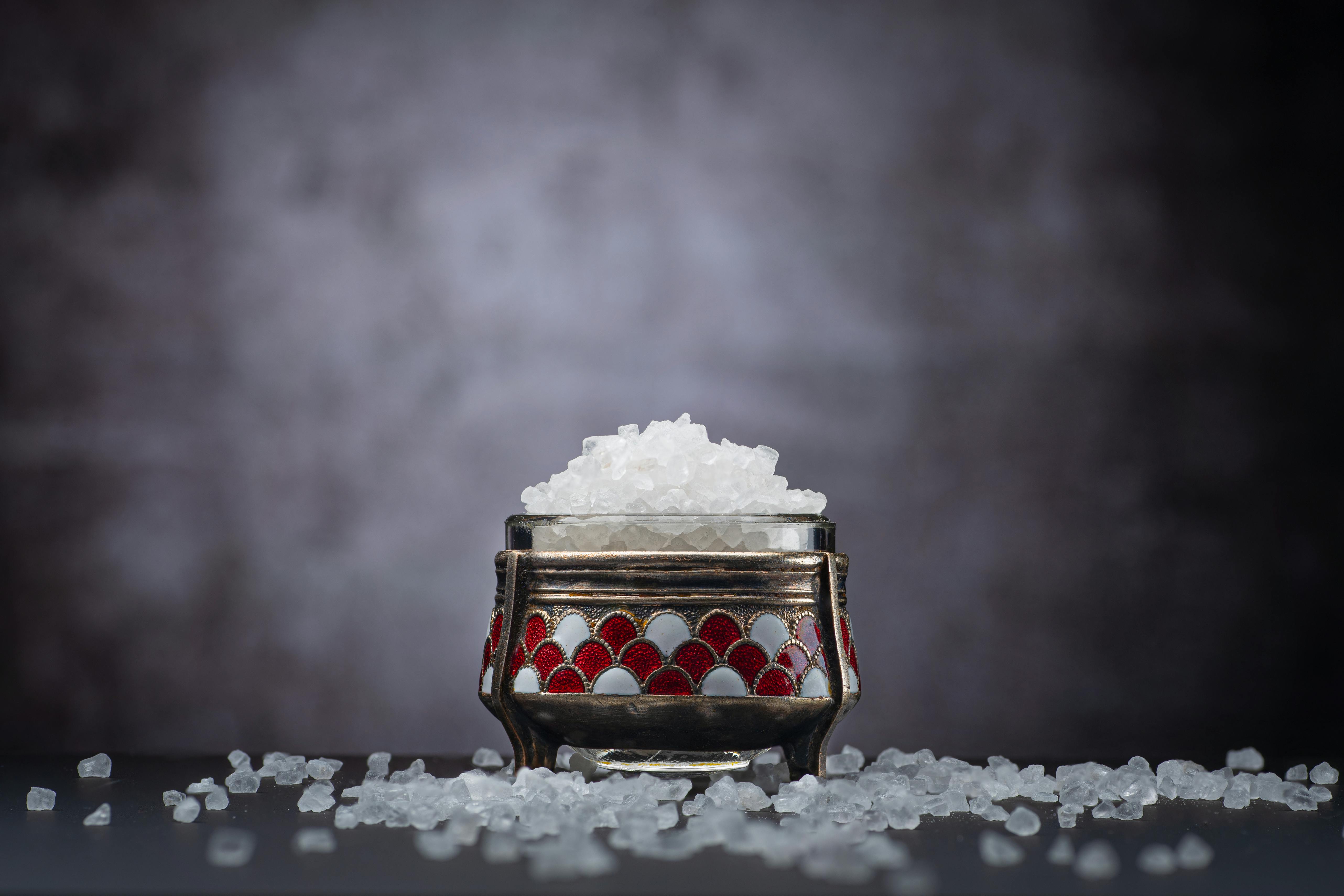Close up of Salt in a Container · Free Stock Photo