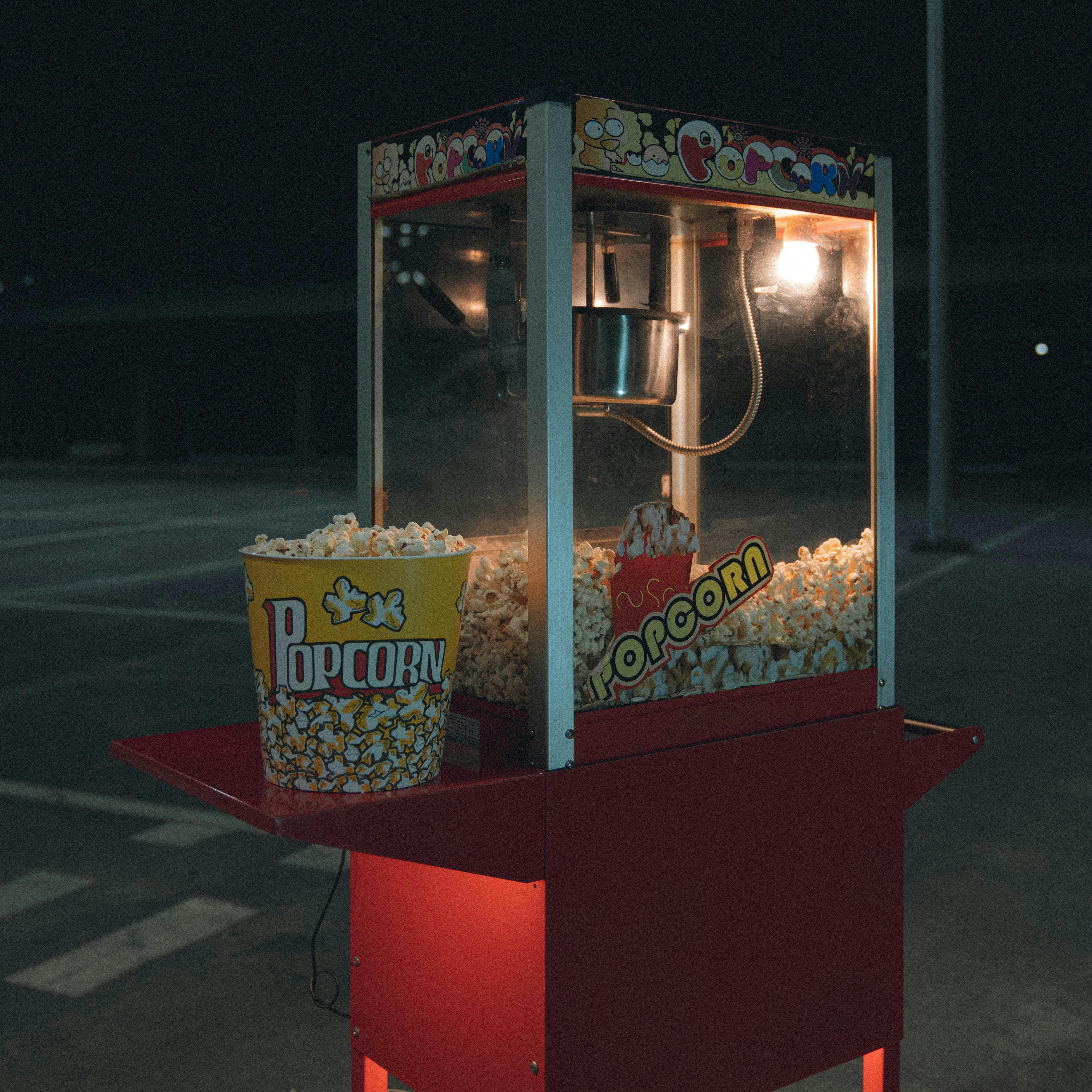 A Yellow Paper Bucket Full of Popcorn · Free Stock Photo