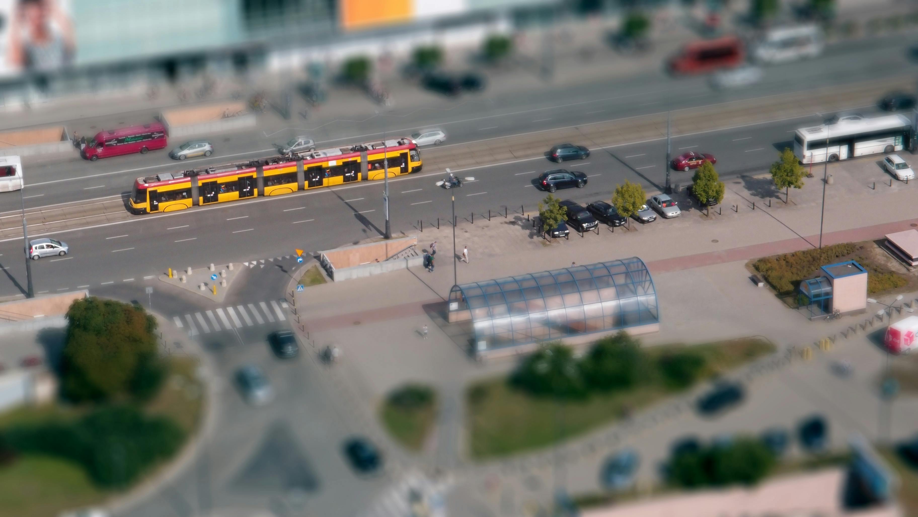 Miniature of a City with Trains, Vehicles and Road Network · Free Stock ...