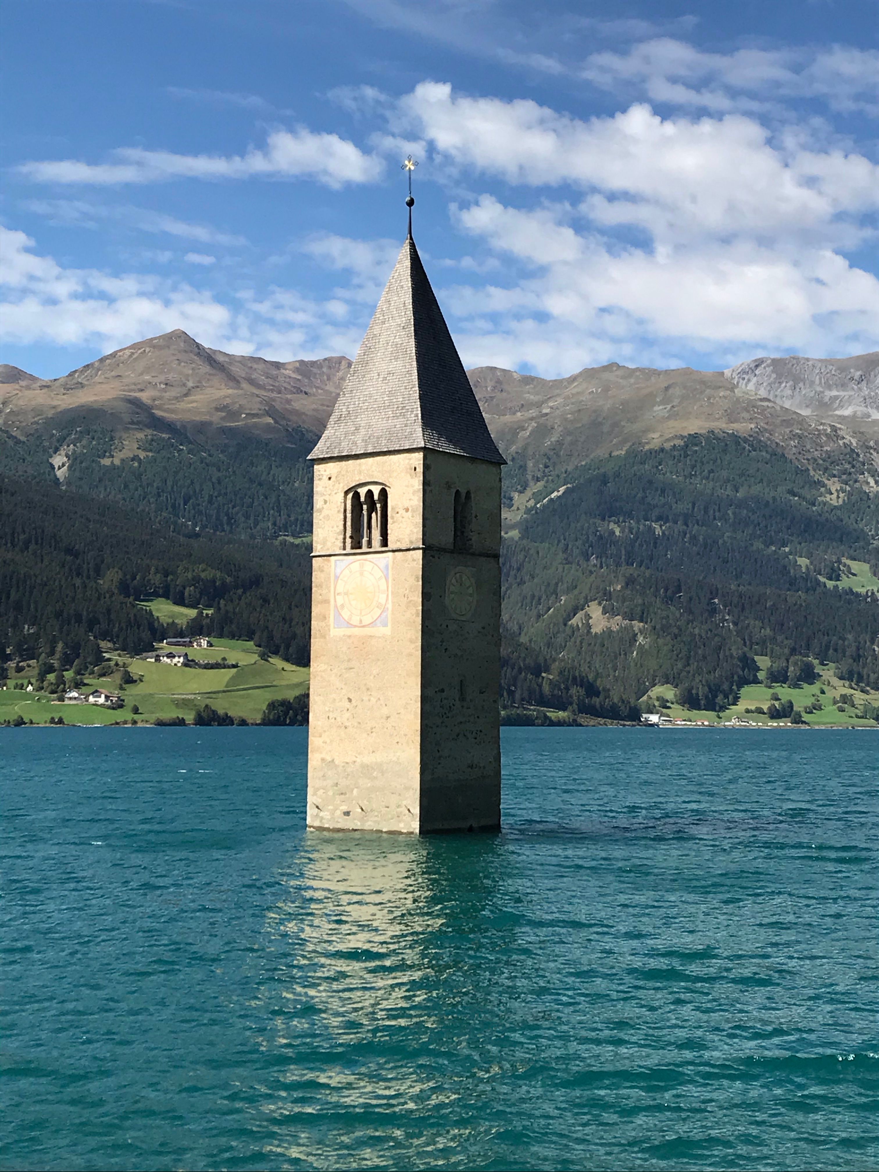 Tower in Lake · Free Stock Photo