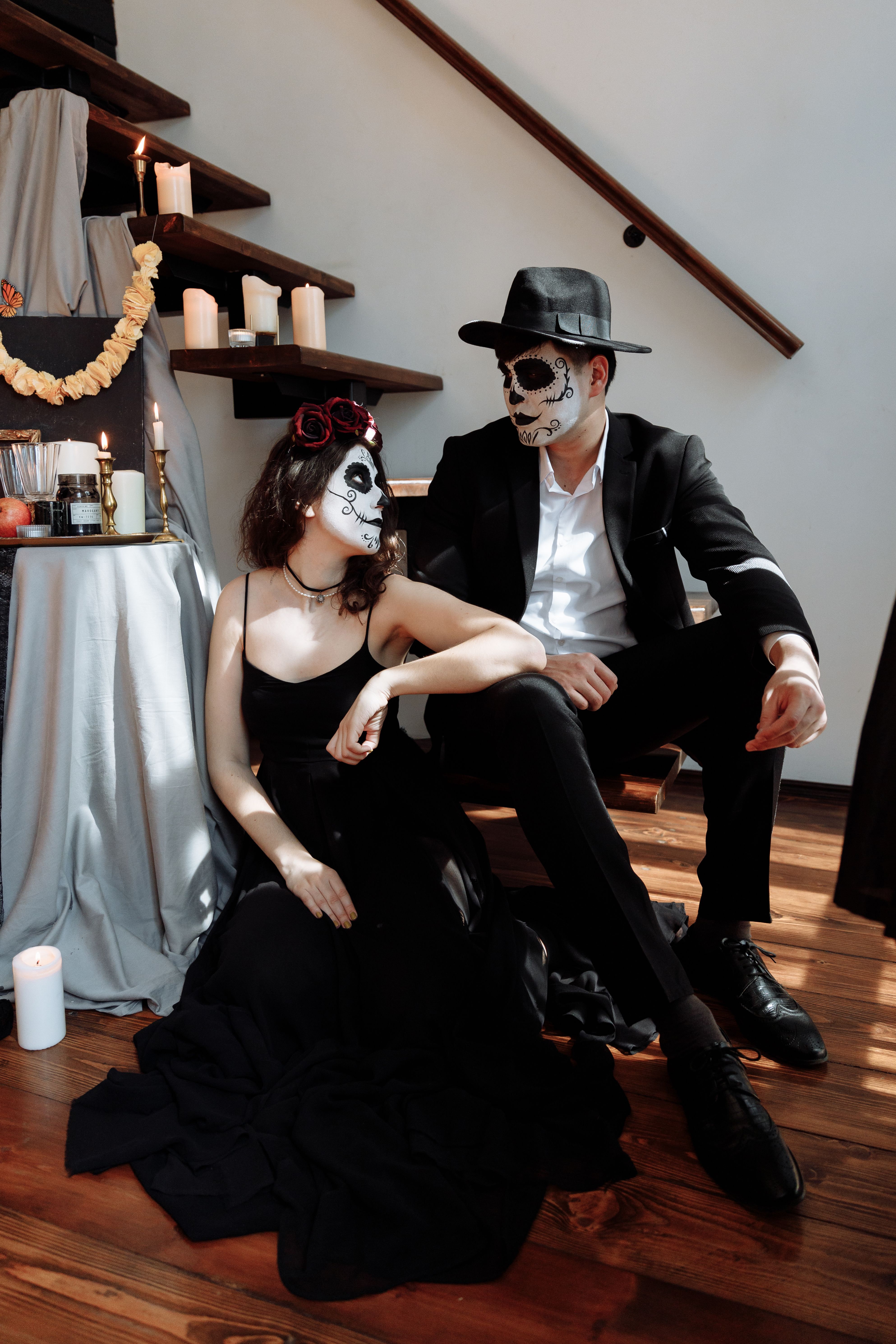Photo of a Couple with Face Paint · Free Stock Photo