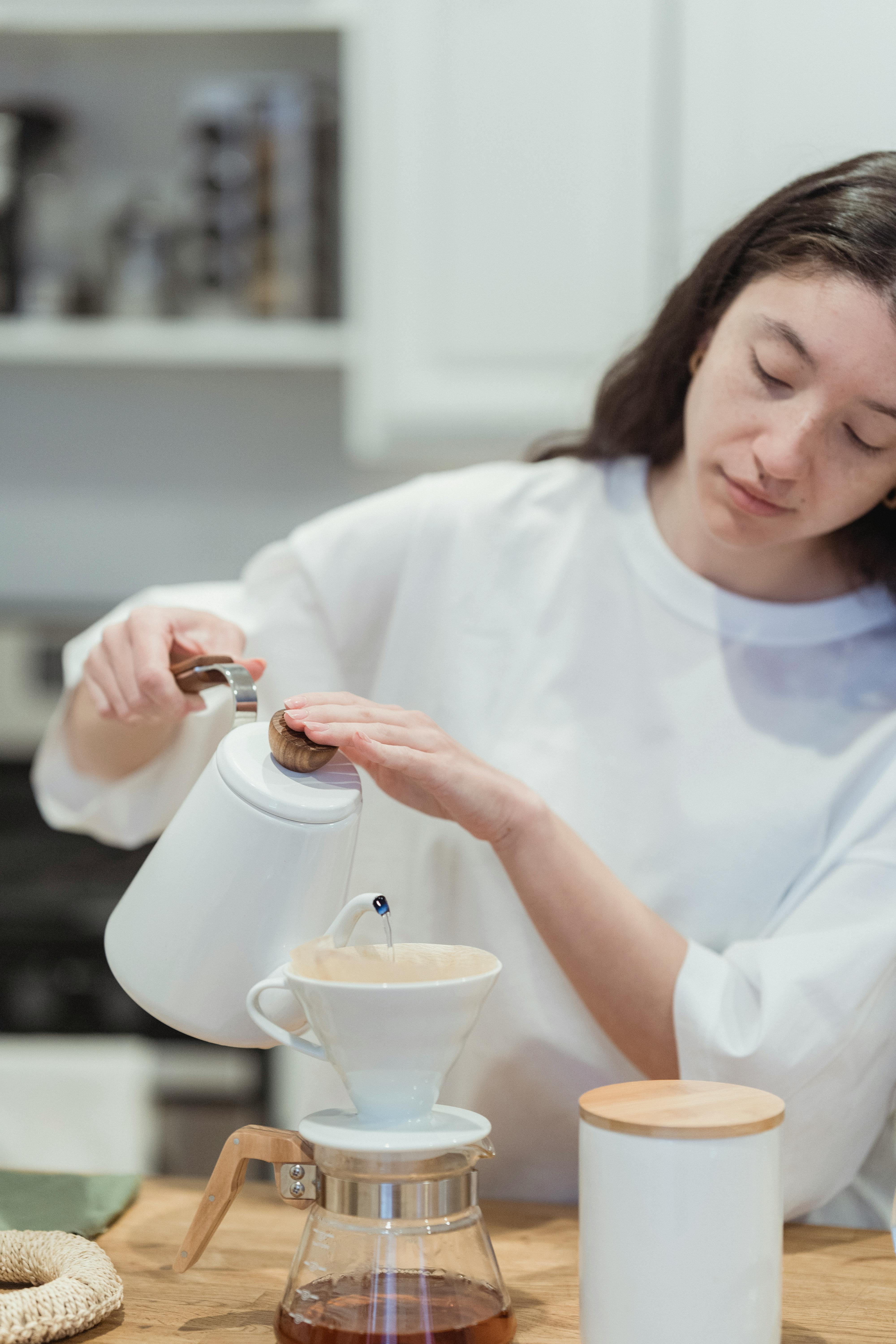 Woman Making Tea on Kitchen · Free Stock Photo