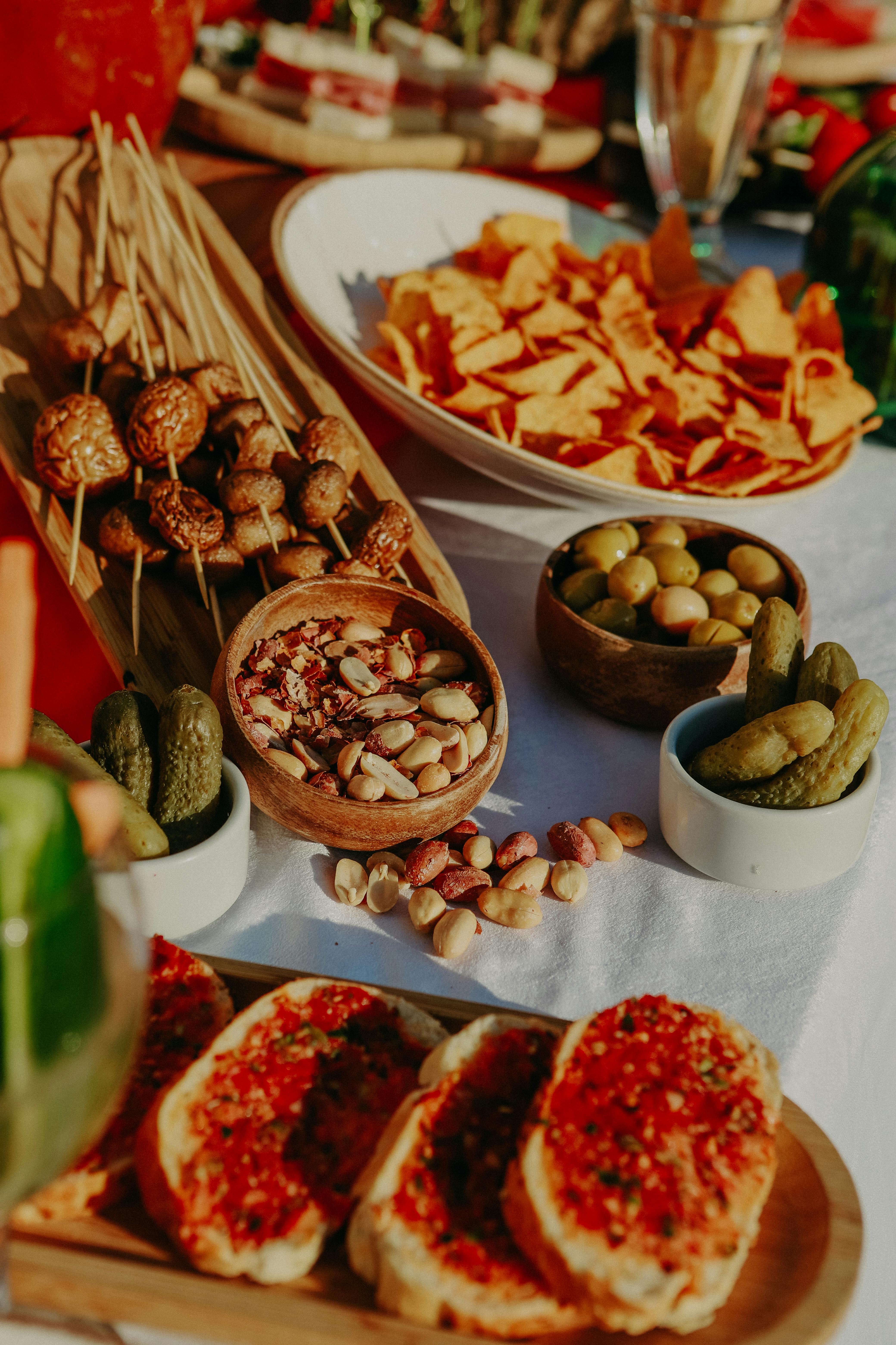 Close Up of Snacks on Table · Free Stock Photo
