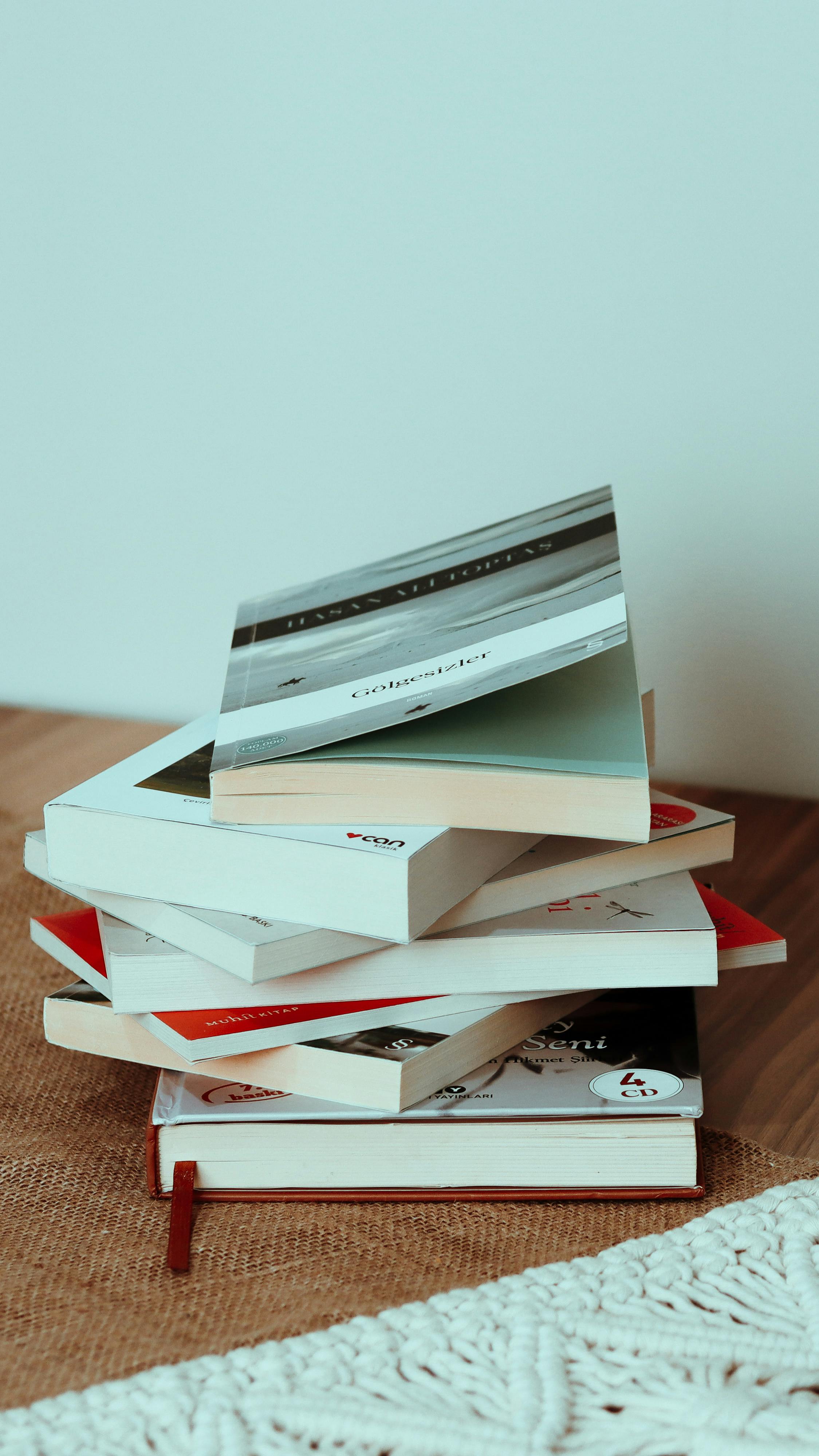Stack of books in room · Free Stock Photo