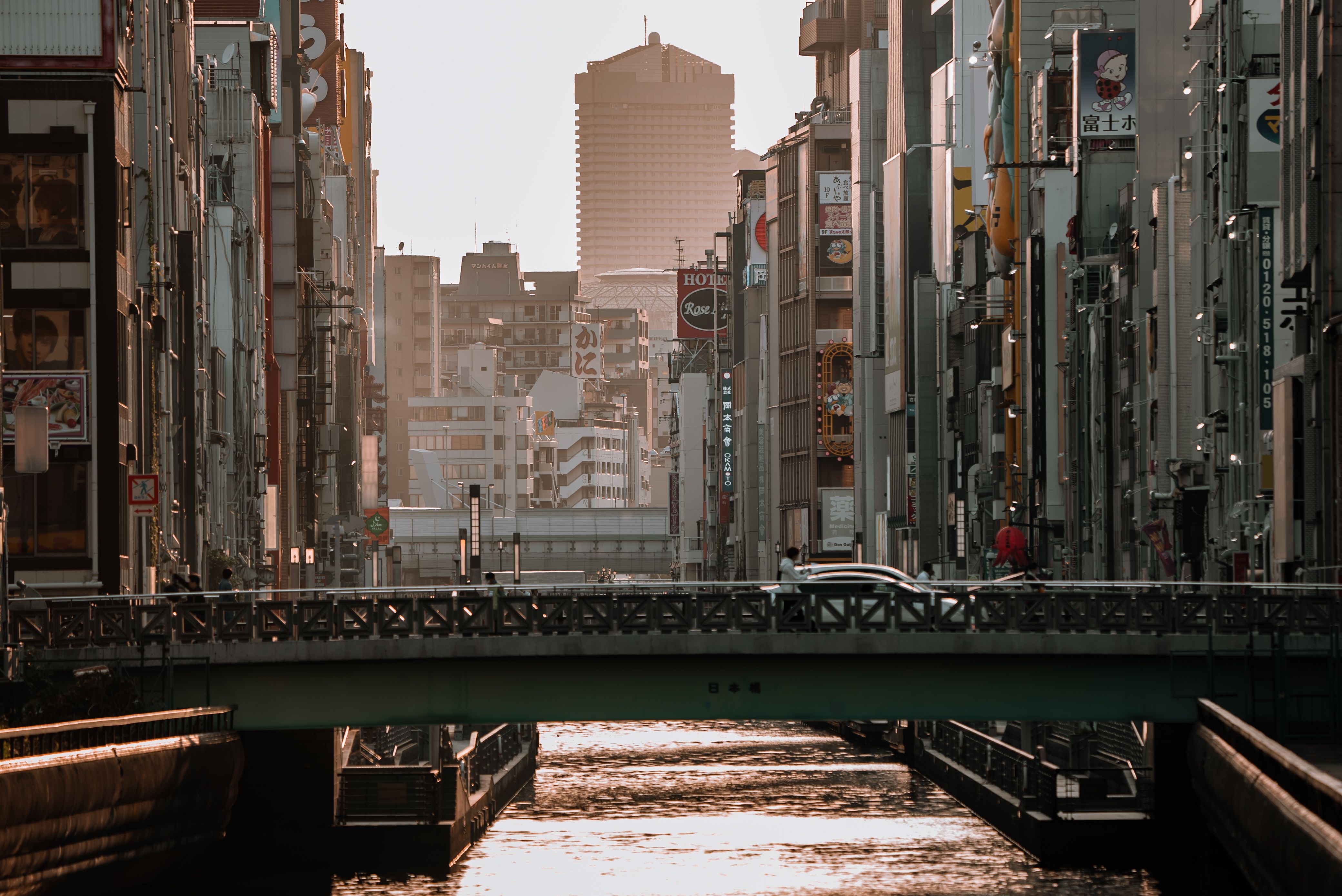 A Bridge over the Dotonbori Canal · Free Stock Photo