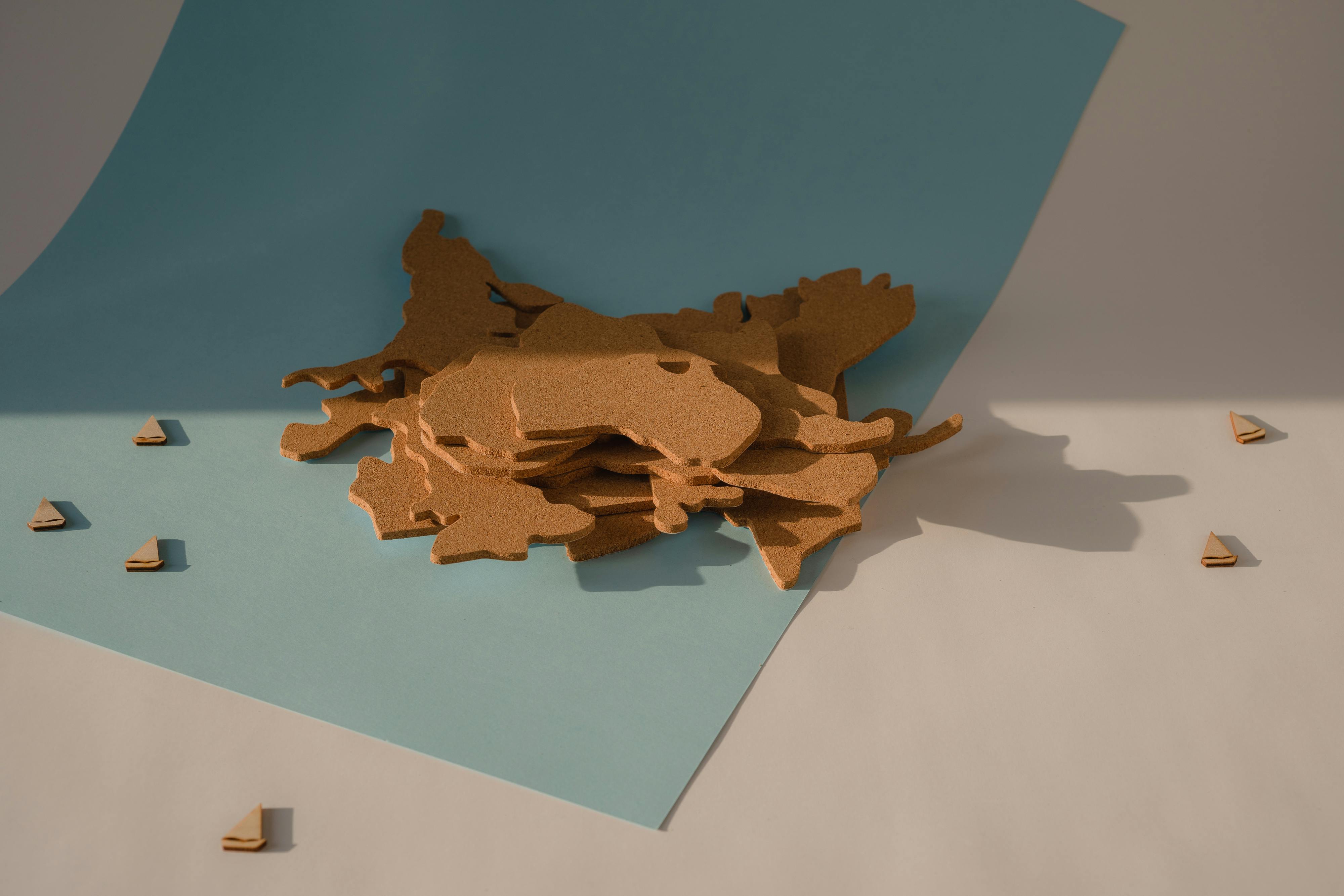 Cork World Map Puzzles · Free Stock Photo