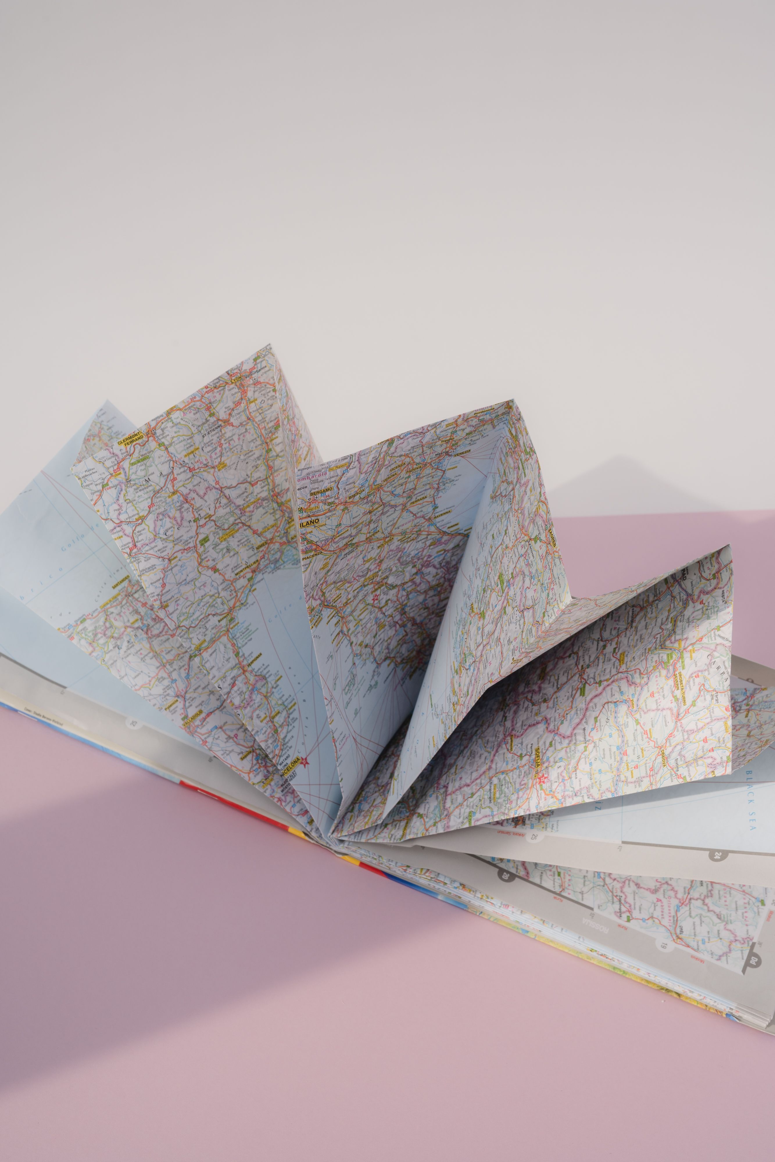 A Creased World Map · Free Stock Photo