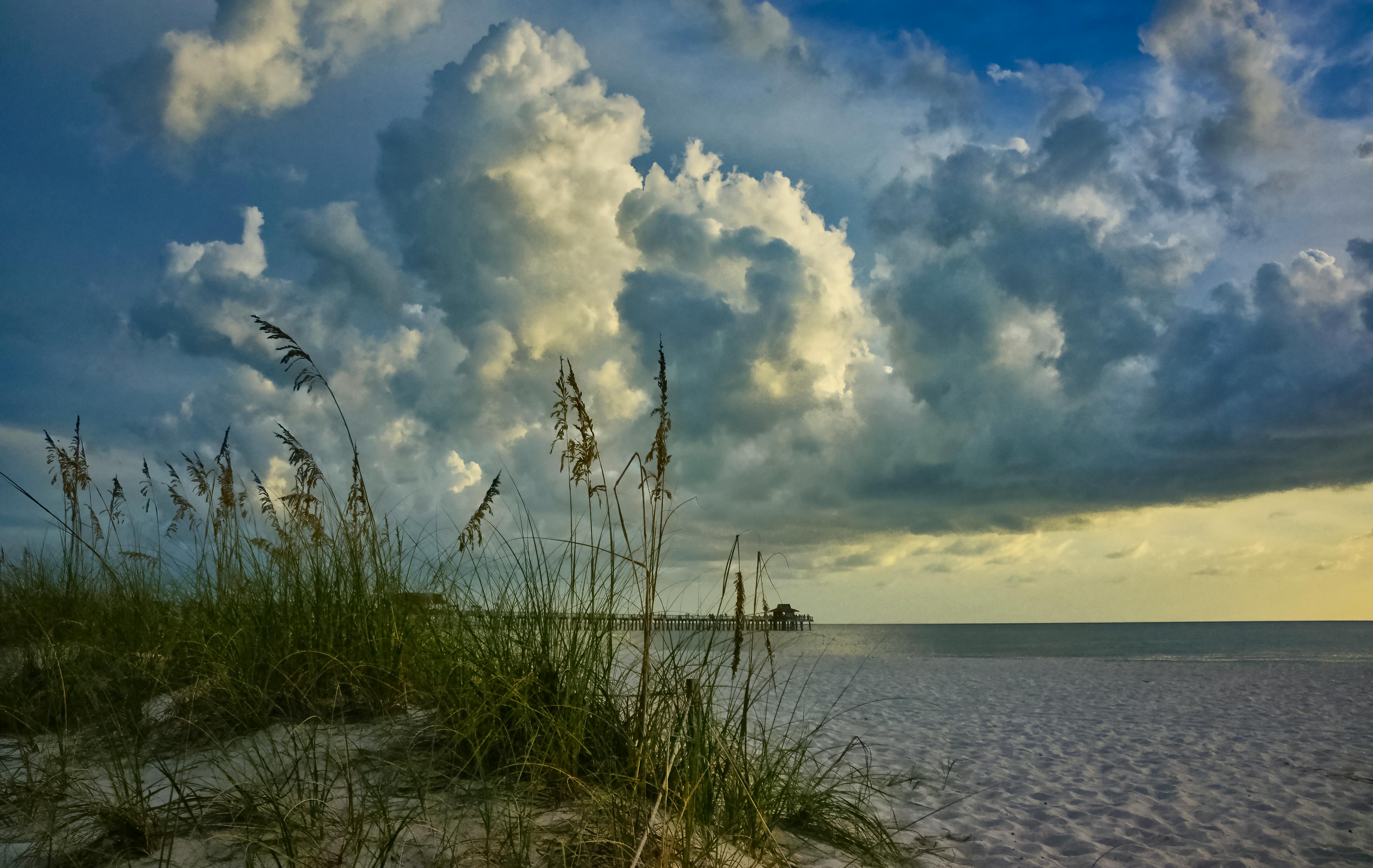 A Cloudy Day at a Beach · Free Stock Photo