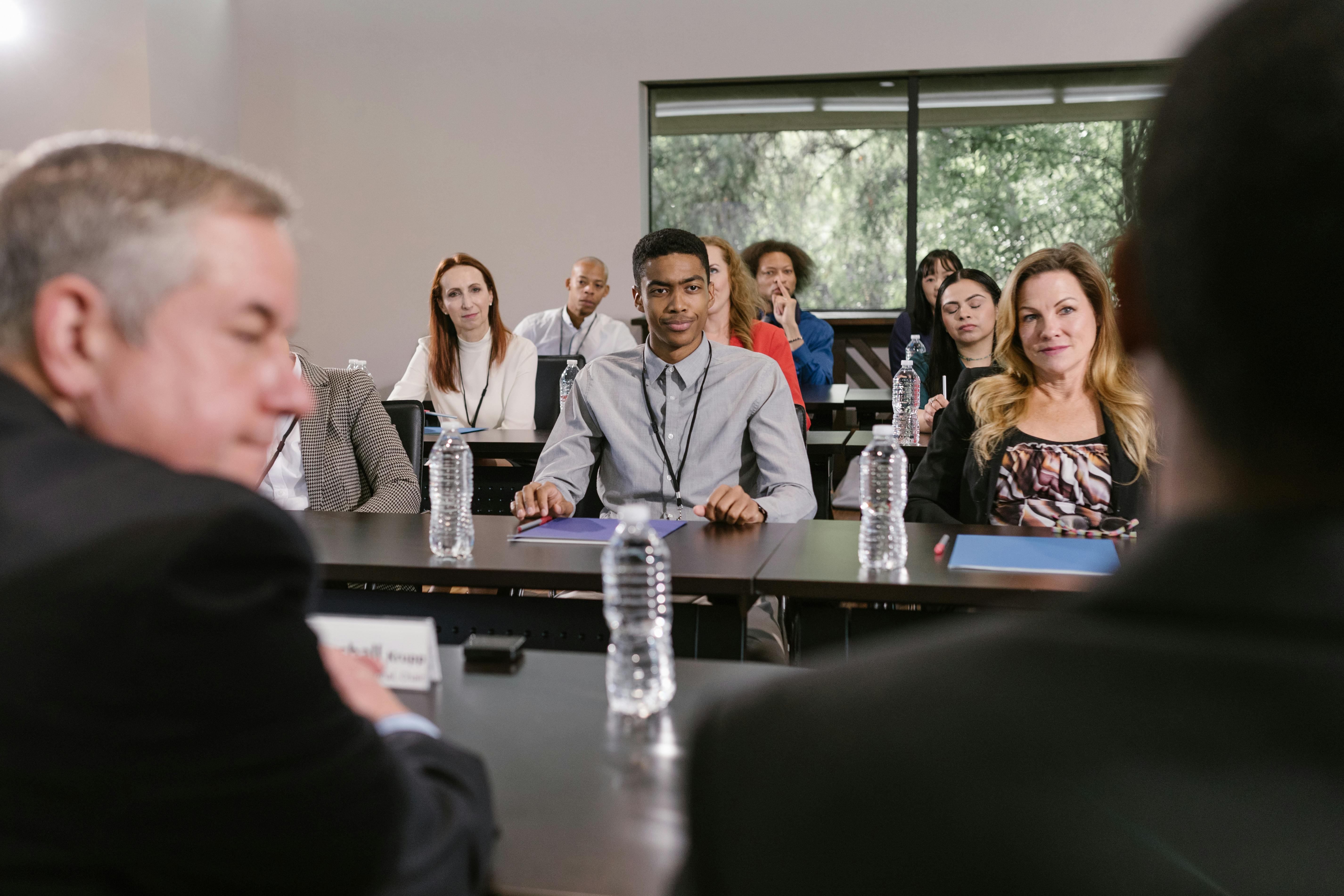 Group of People in a Conference Room Clapping their Hands · Free Stock ...