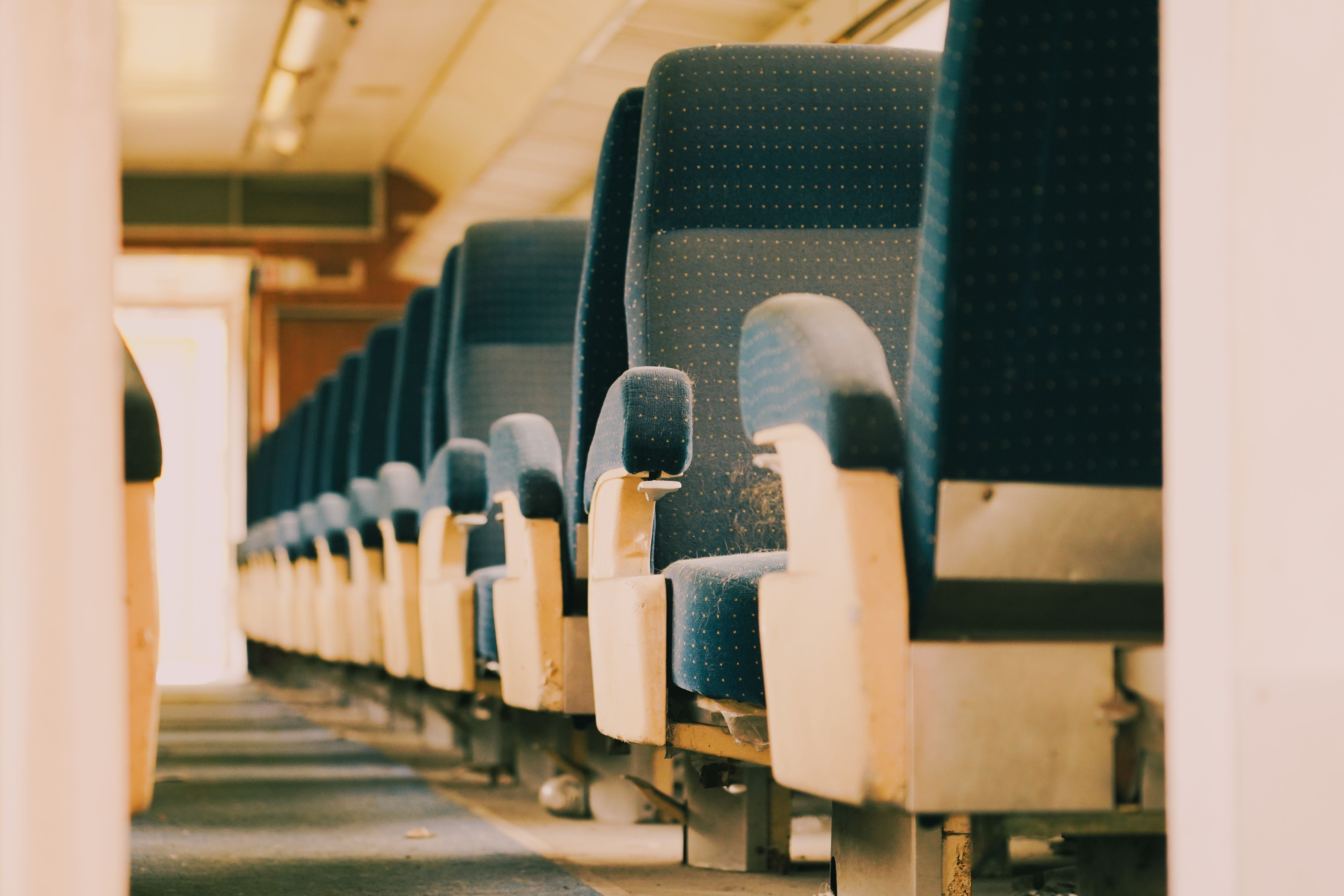 Blue Train Seats · Free Stock Photo