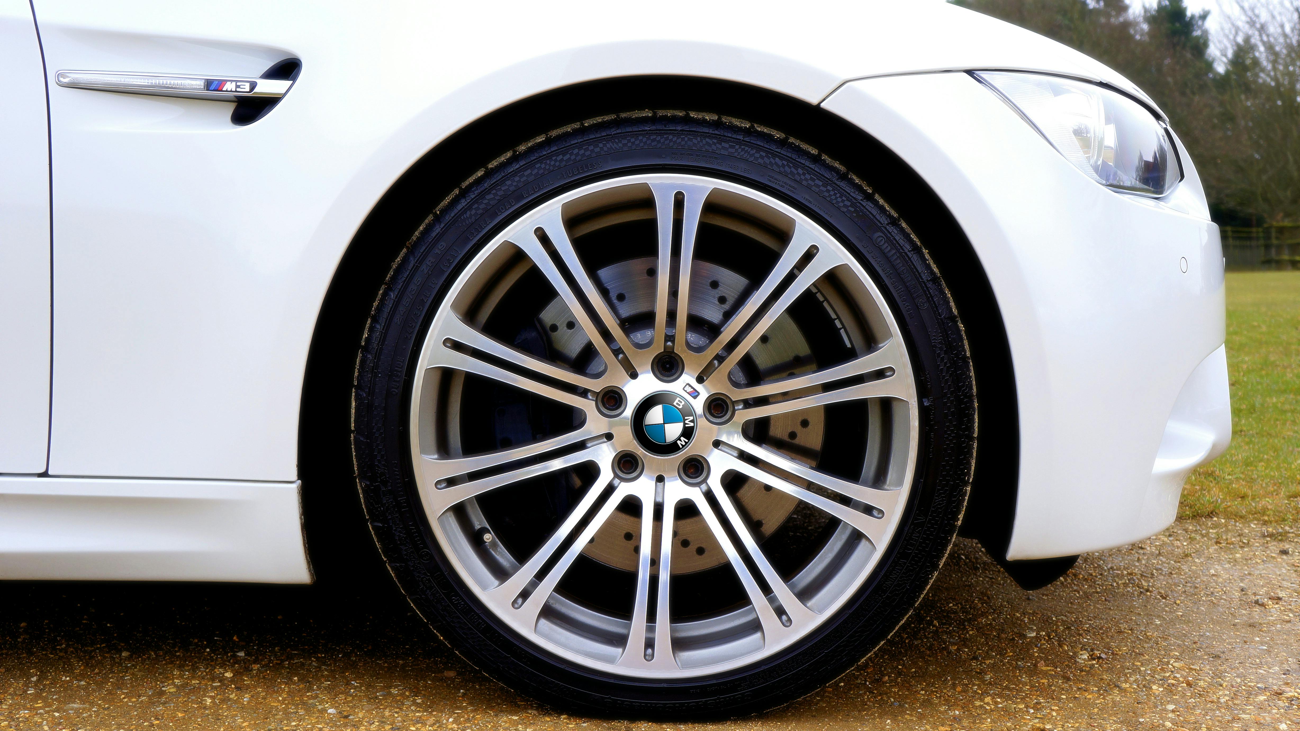 White Car with Bmw Mags · Free Stock Photo